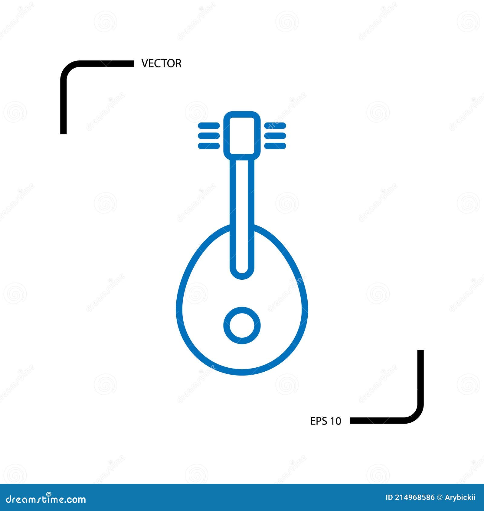 Lute Icon Vector Sign And Symbol Isolated On White Background, Lute ...