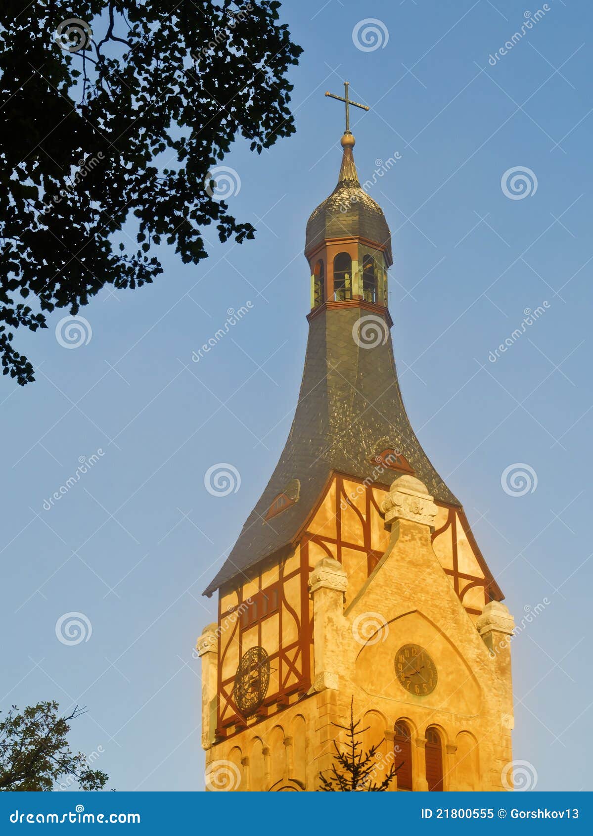 Lutheran Church In Dubulti, Latvia Stock Image - Image of bell ...