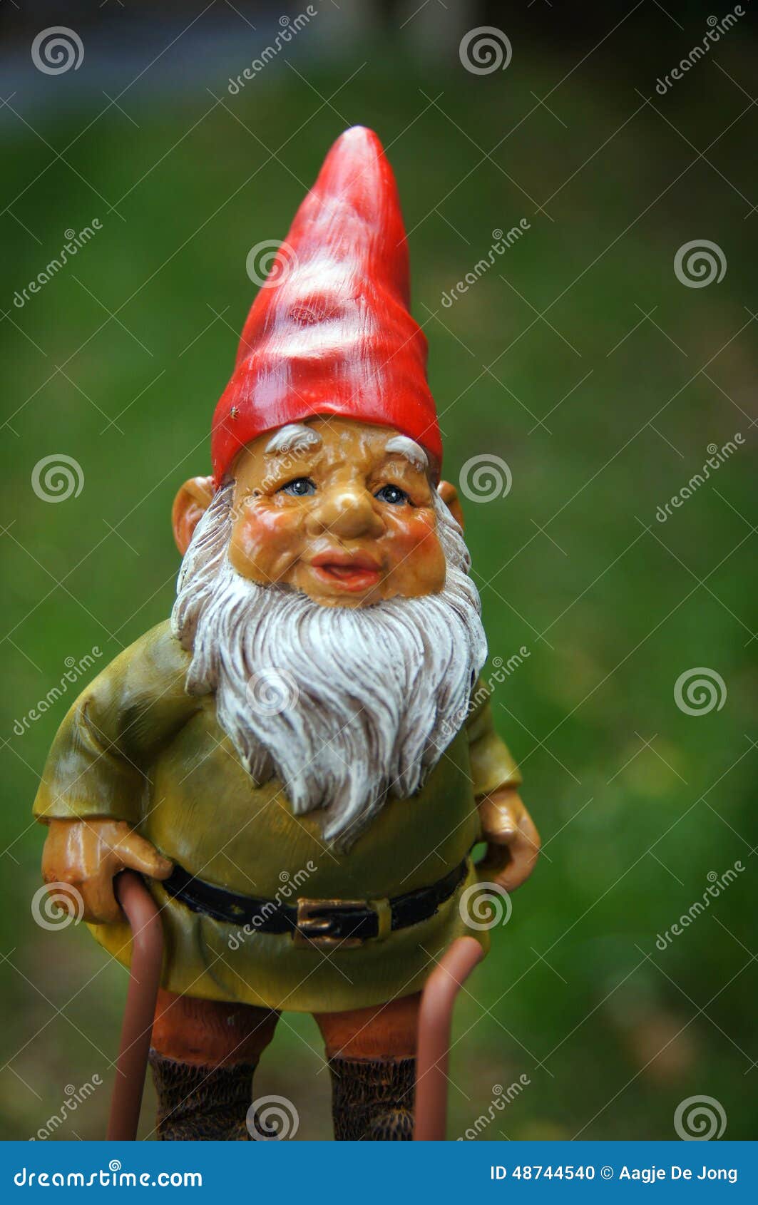 Lutin dans le jardin photo stock. Image du lutin, barbu - 48744540