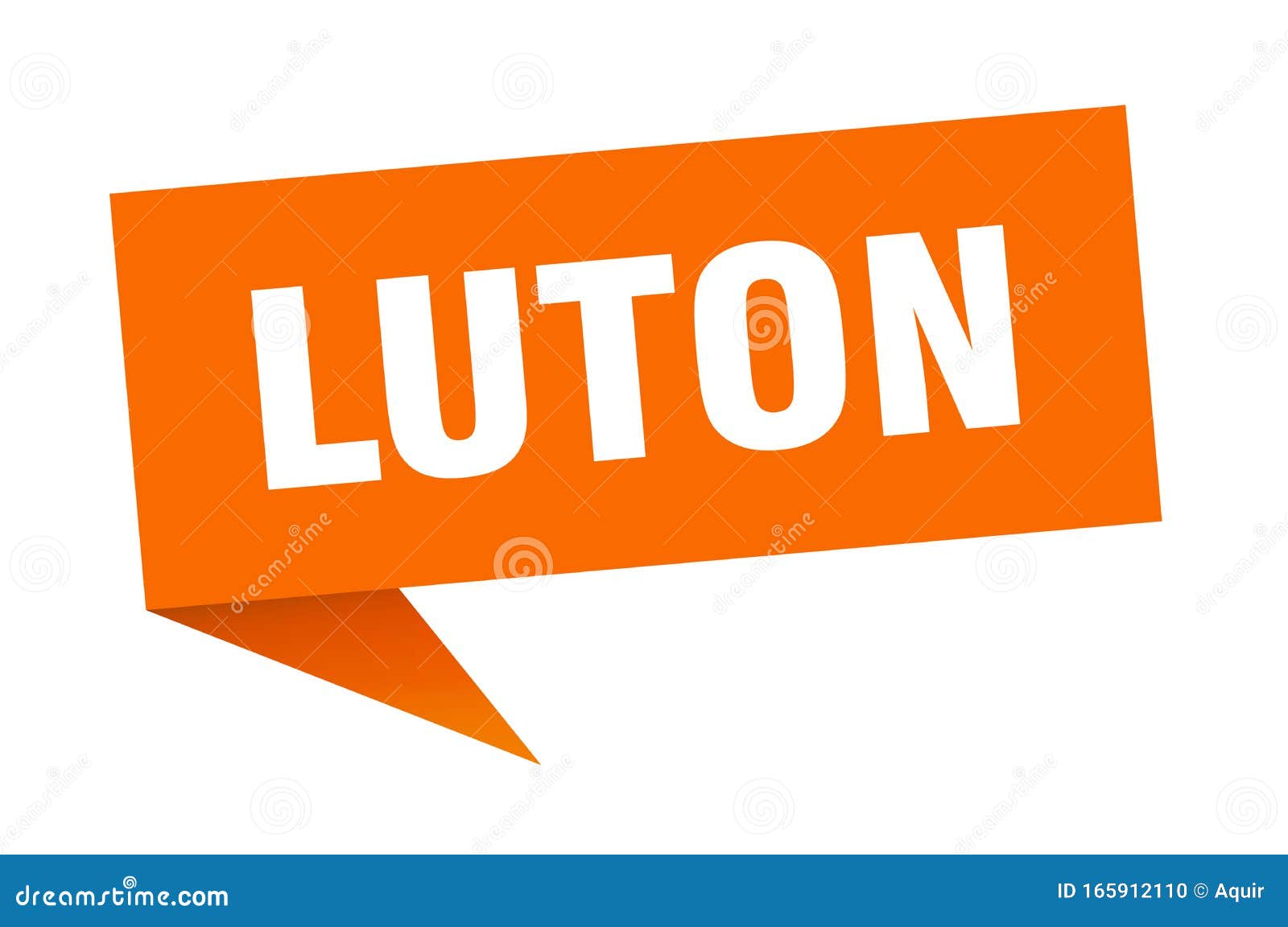Luton Sticker. Luton Signpost Pointer Sign Stock Vector - Illustration ...