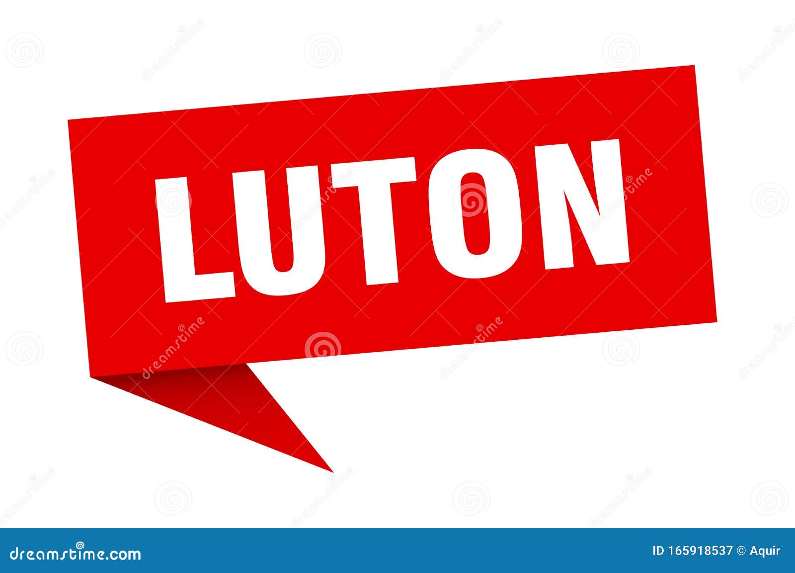 Luton Sticker. Luton Signpost Pointer Sign Stock Vector - Illustration ...