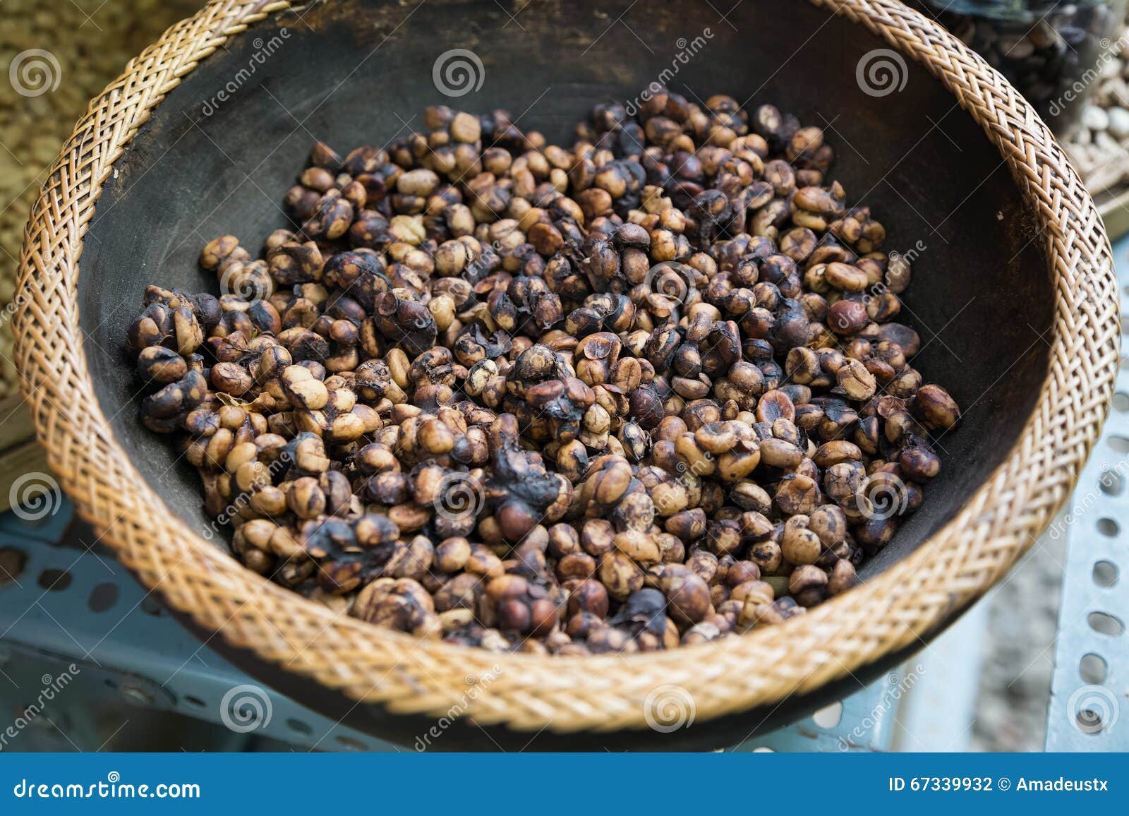 Luwak Coffee As Made and Sold in Bali, Indonesia Stock Photo - Image of ...