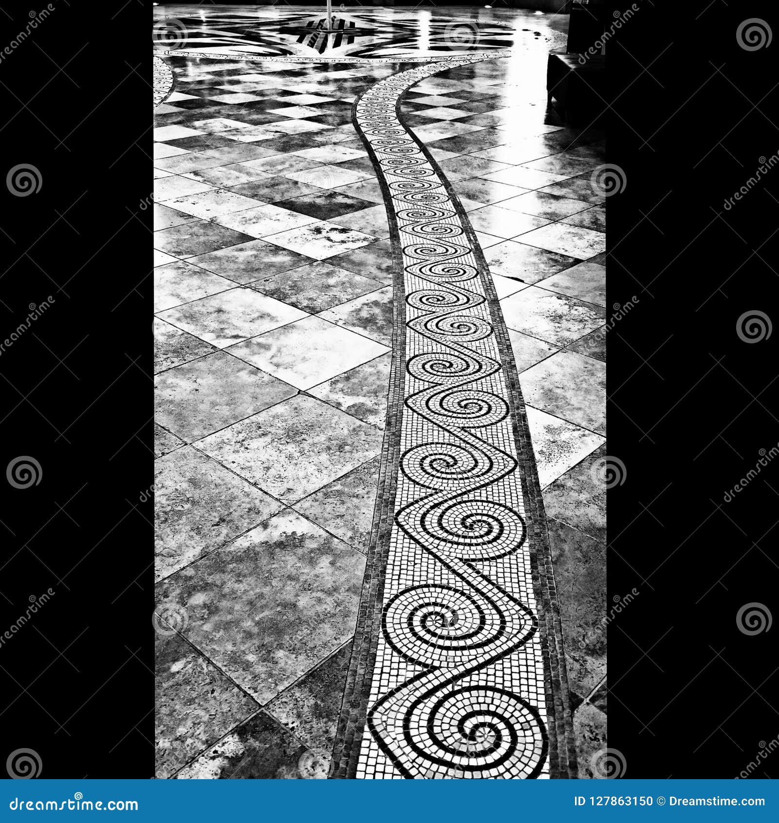 Marble Tile path design stock photo. Image of loft, path - 127863150