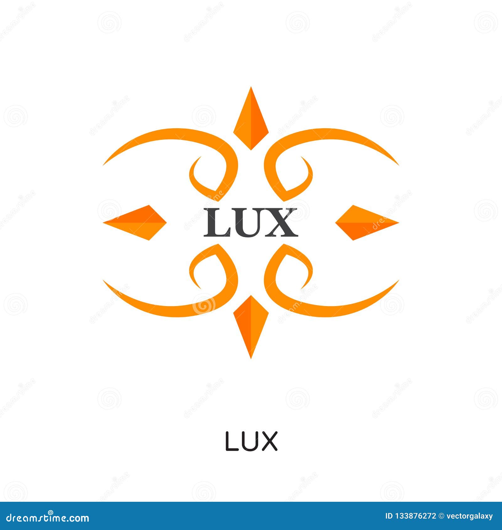 Lux Logo Isolated on White Background for Your Web, Mobile and a Stock ...