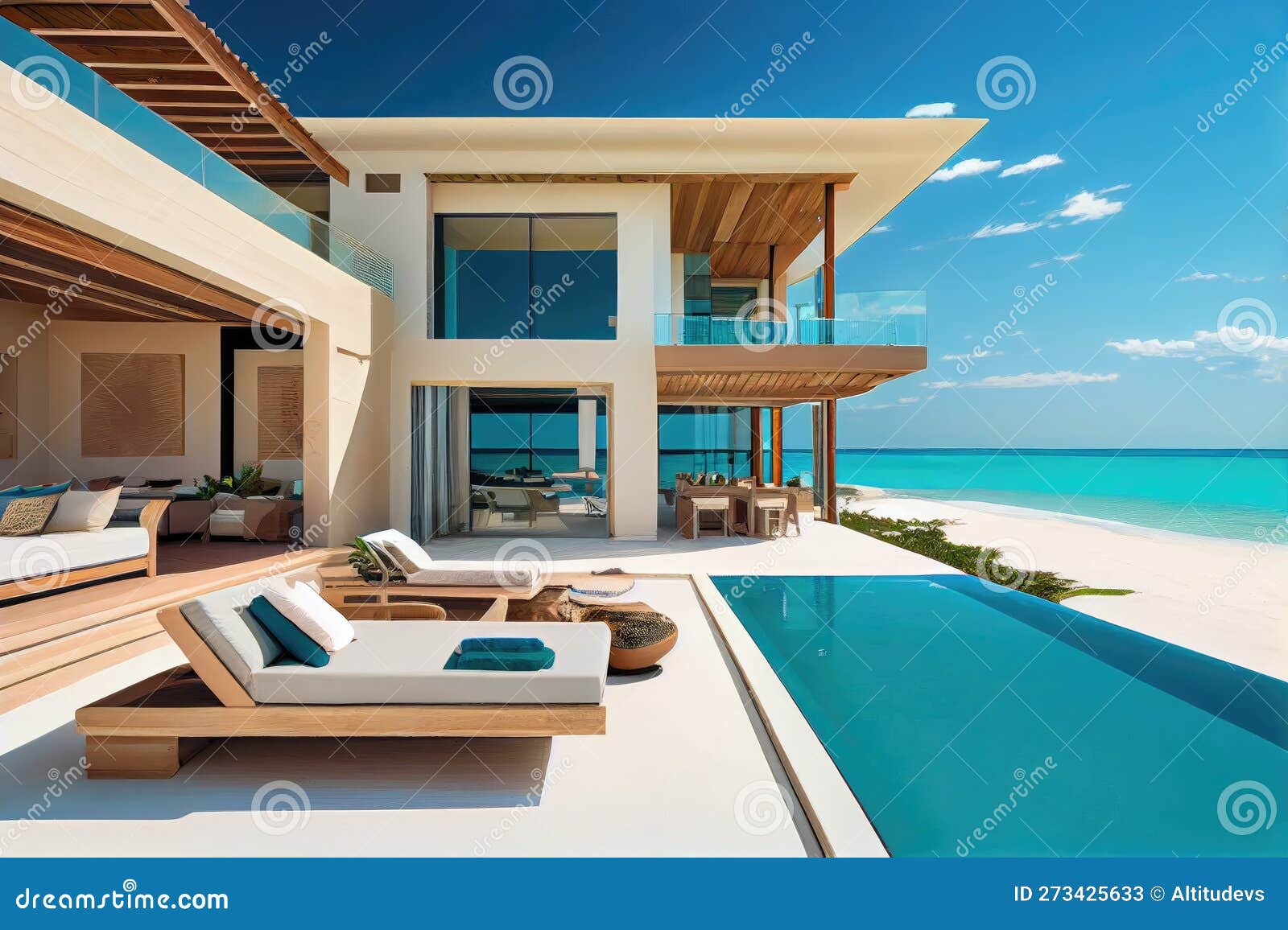 Luxe Beachfront Villa with Infinity Pool, Private Deck, and Ocean Views ...