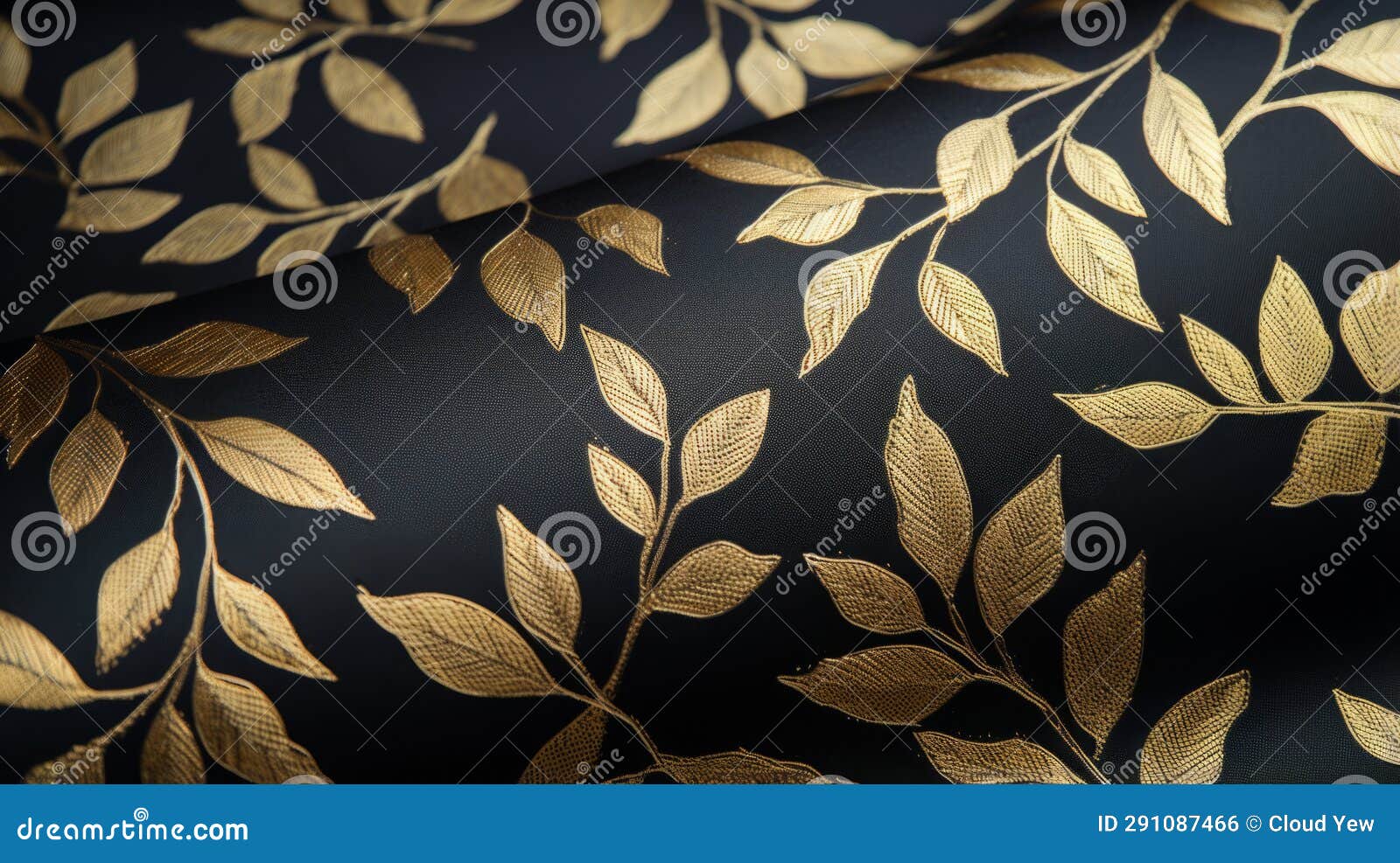 Luxe Gold Leaf Pattern Adding Elegance To Designs Stock Illustration ...