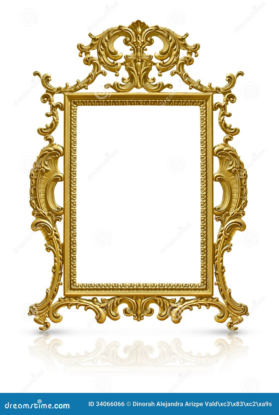 Luxe gouden kader stock foto. Image of decoratief, schildersezel - 34066066