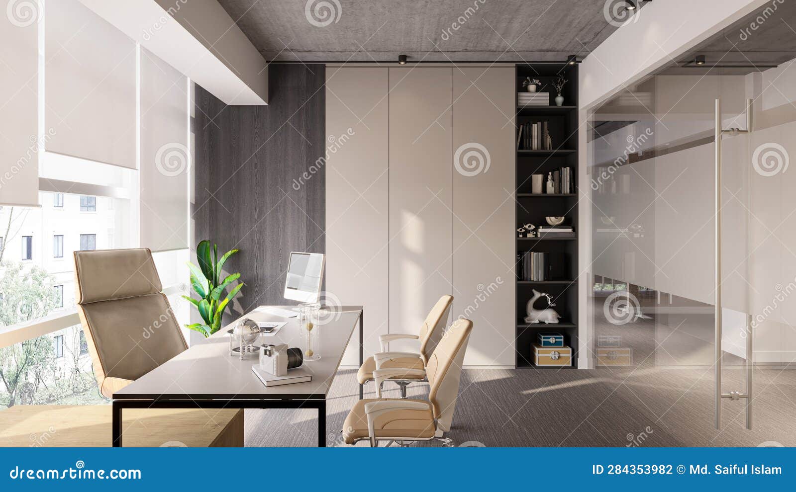 Luxury Office Decor Creating a Sophisticated Work Environment Stock ...