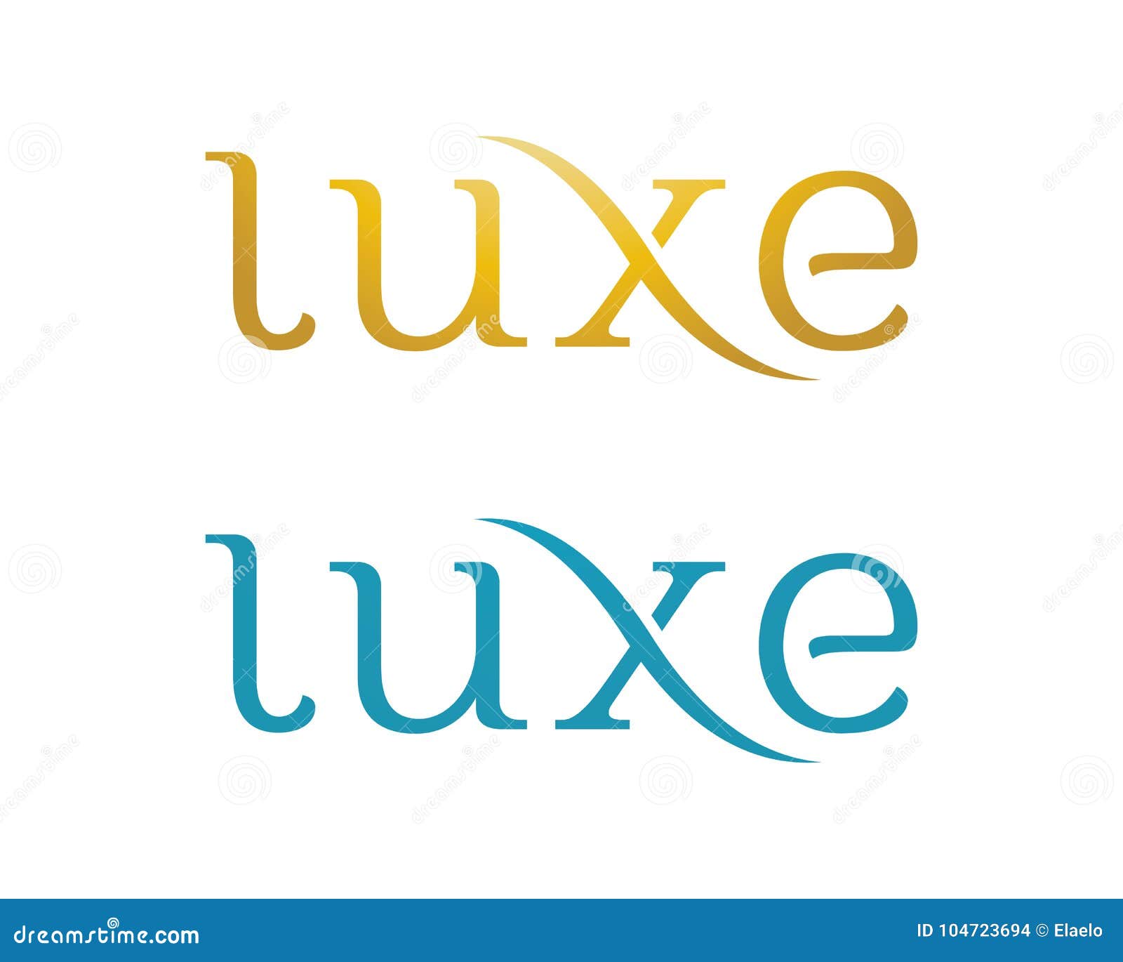 Luxe Text Title Logo Template Vector Illustration | CartoonDealer.com ...