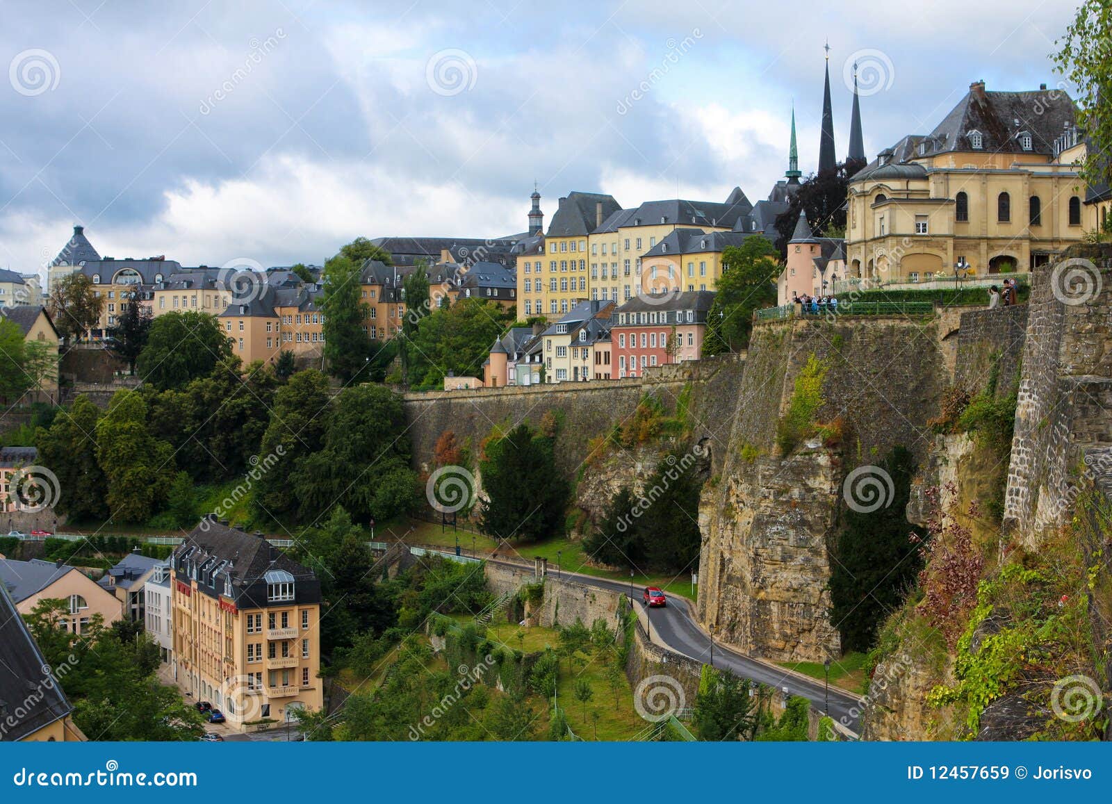 Luxembourg City stock image. Image of benelux, scene - 12457659