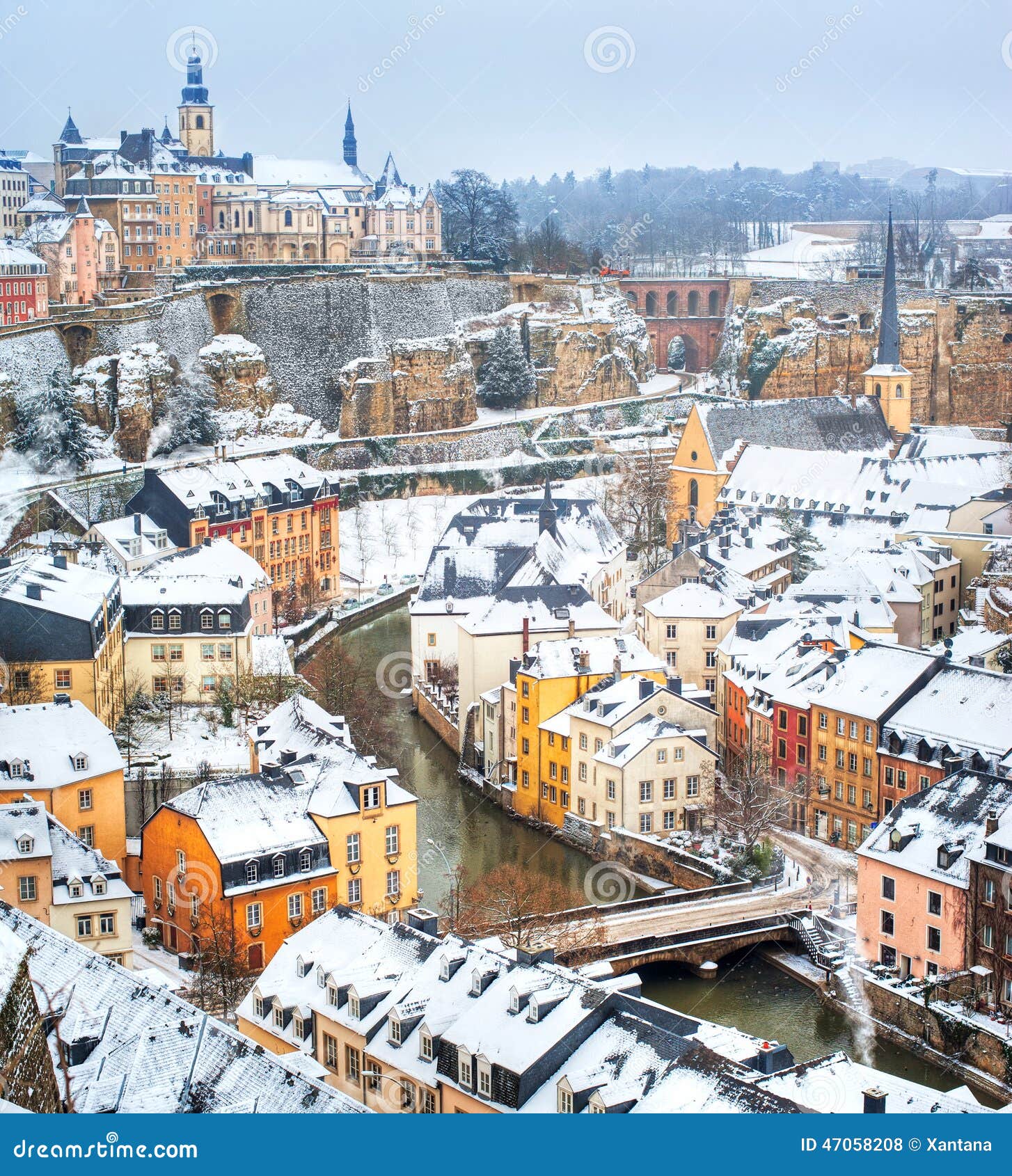 Luxembourg downtown stock photo. Image of roof, architecture - 47058208
