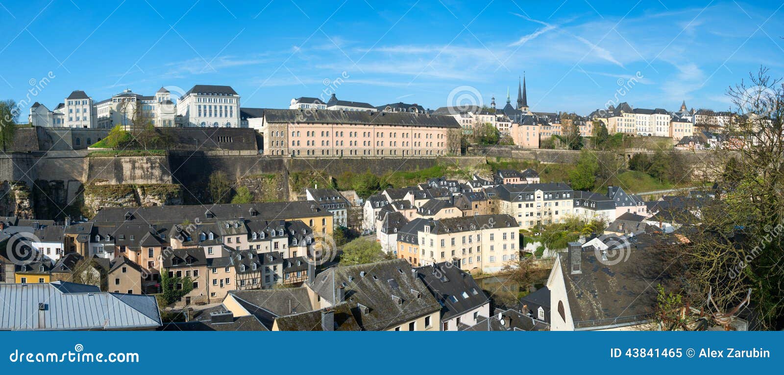 Luxembourg Historical City Center Stock Image - Image of cityscape ...