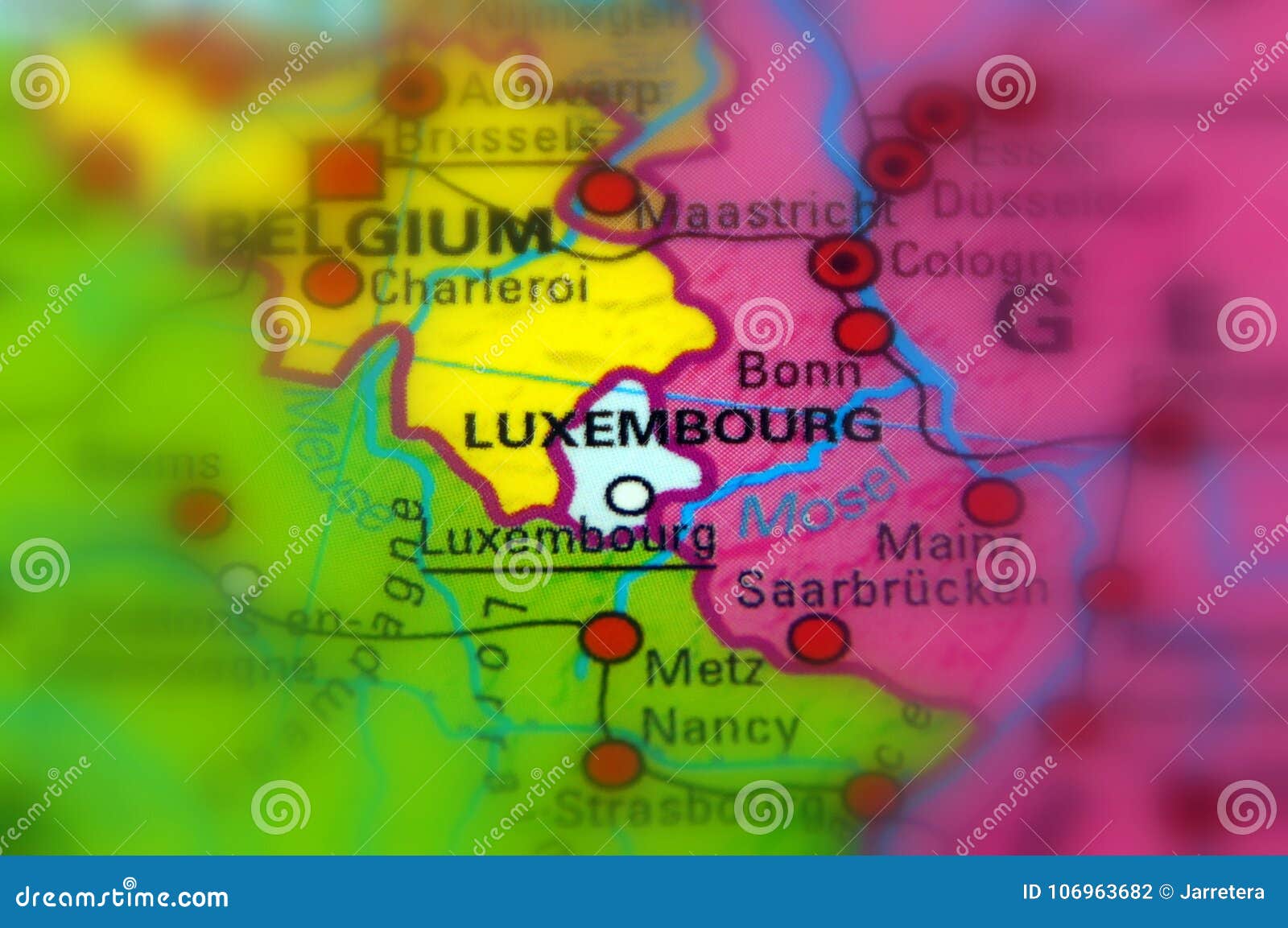 Luxembourg, Officially the Grand Duchy of Luxembourg. Stock Photo ...