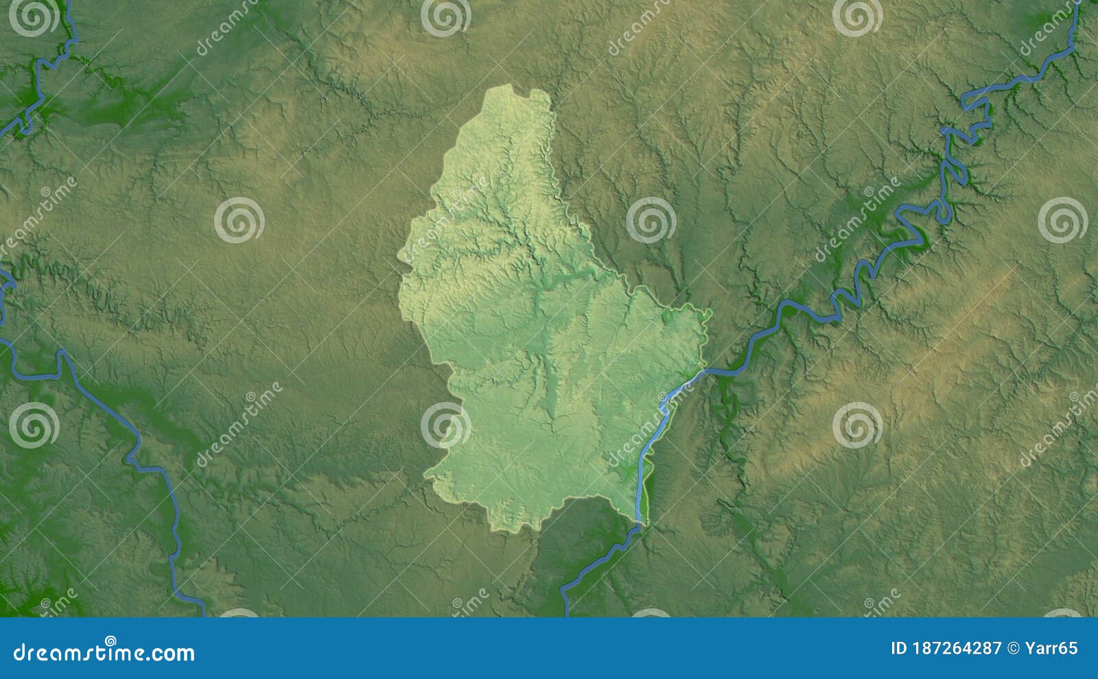 Luxembourg - Physical. Composition Stock Illustration - Illustration of ...