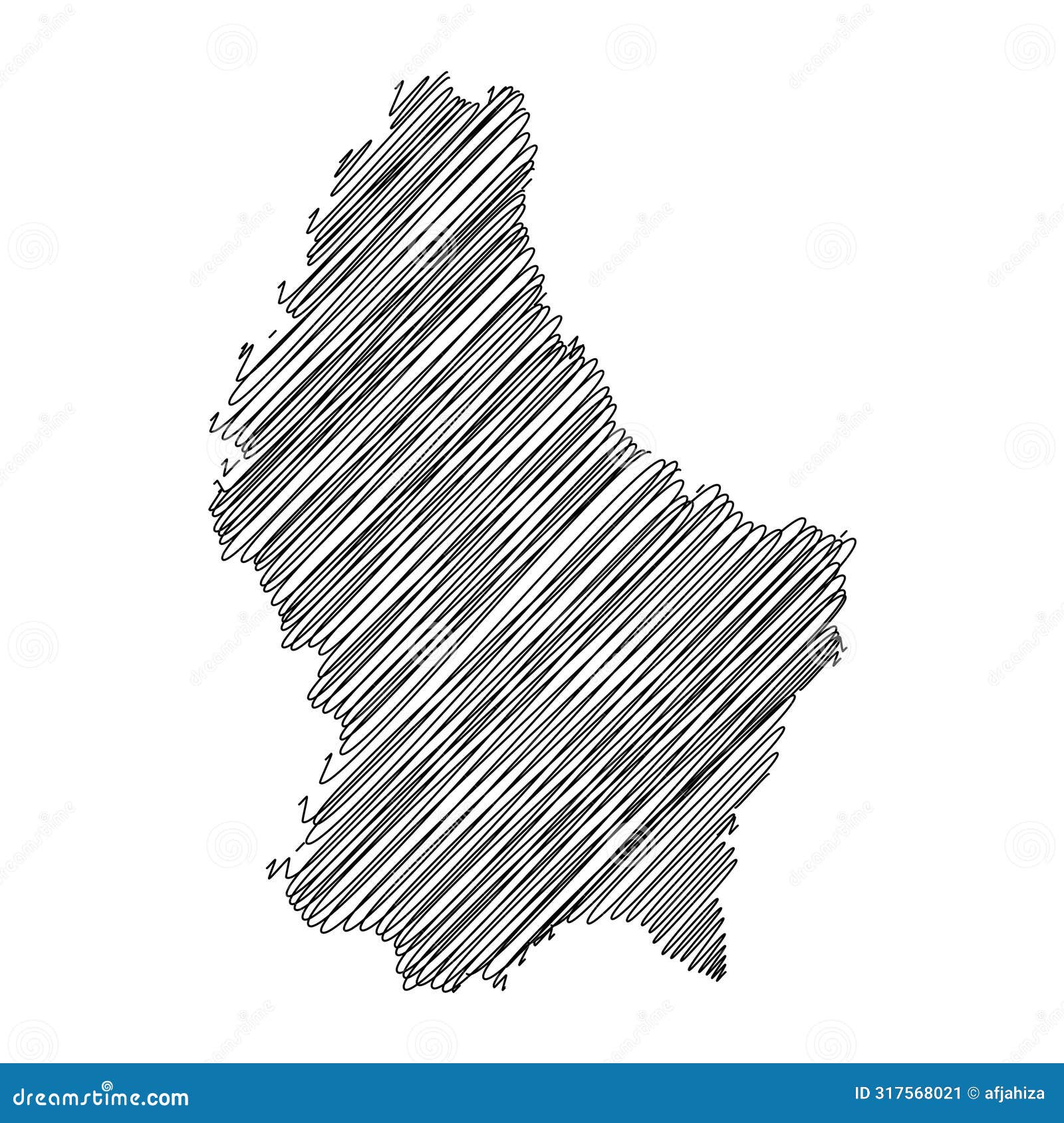 Luxembourg Thread Map Line Vector Illustration Stock Vector ...