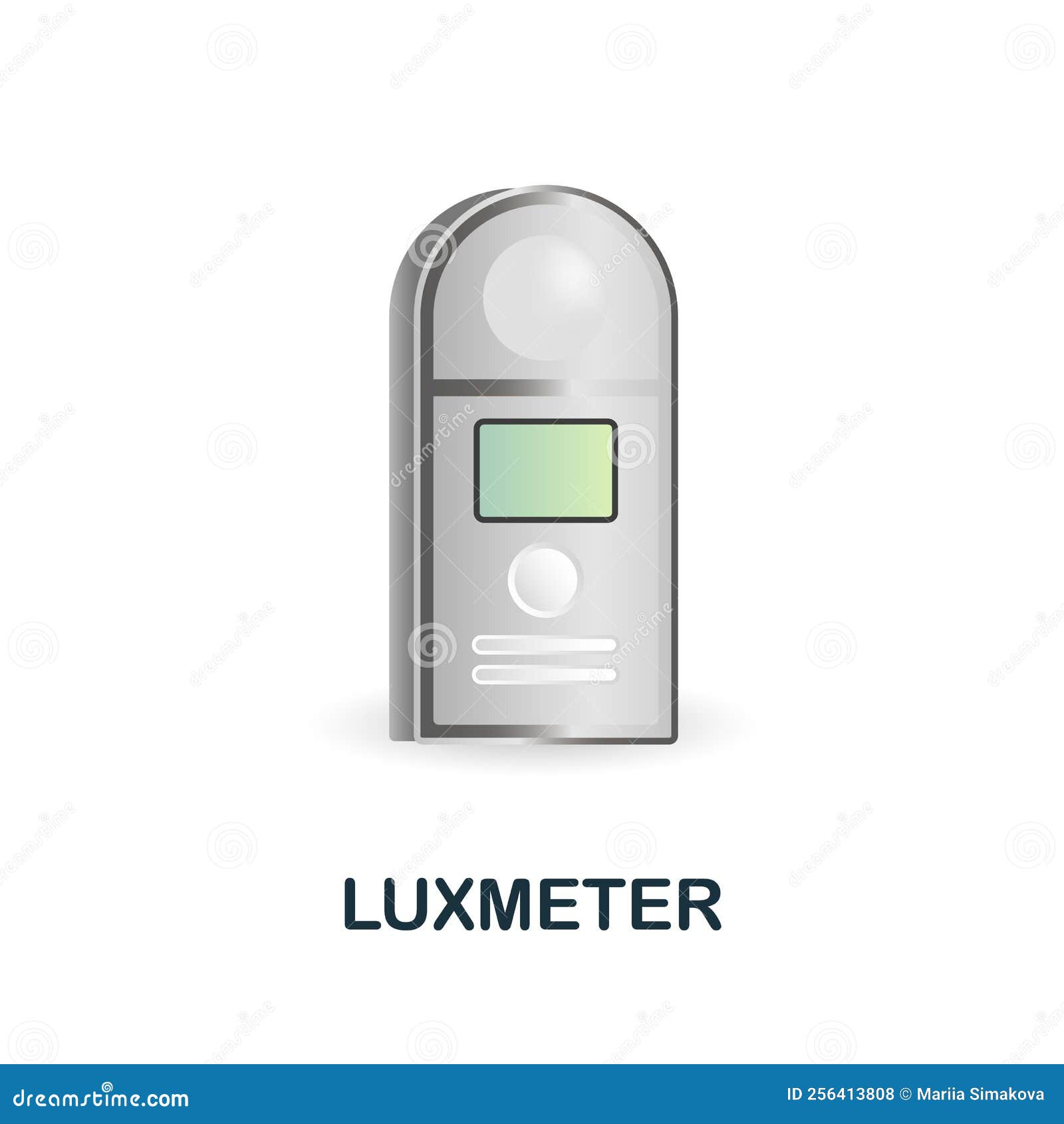 Luxmeter Icon. 3d Illustration From Measuring Collection. Creative ...