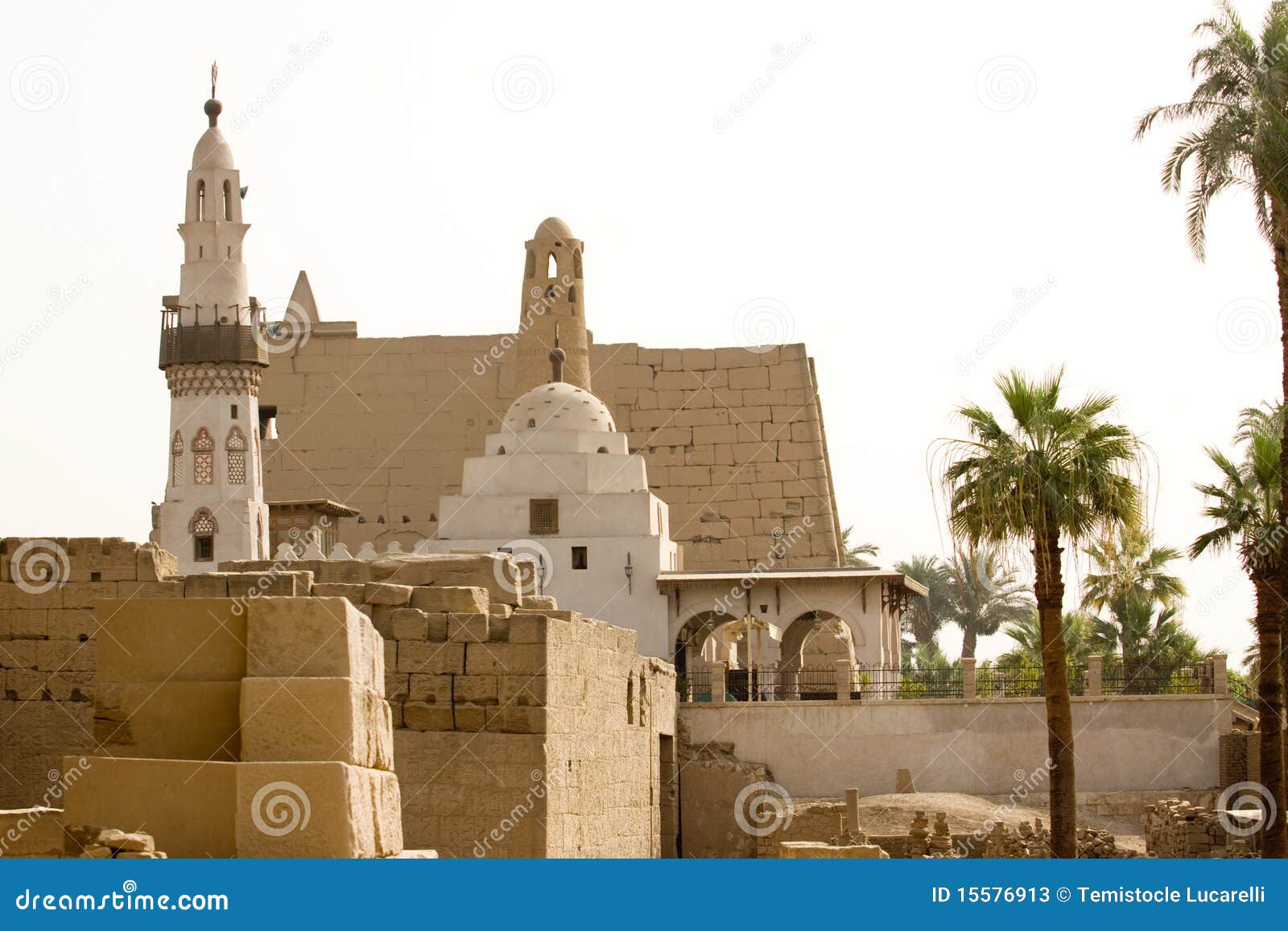 Luxor mosque stock image. Image of egypt, architecture - 15576913