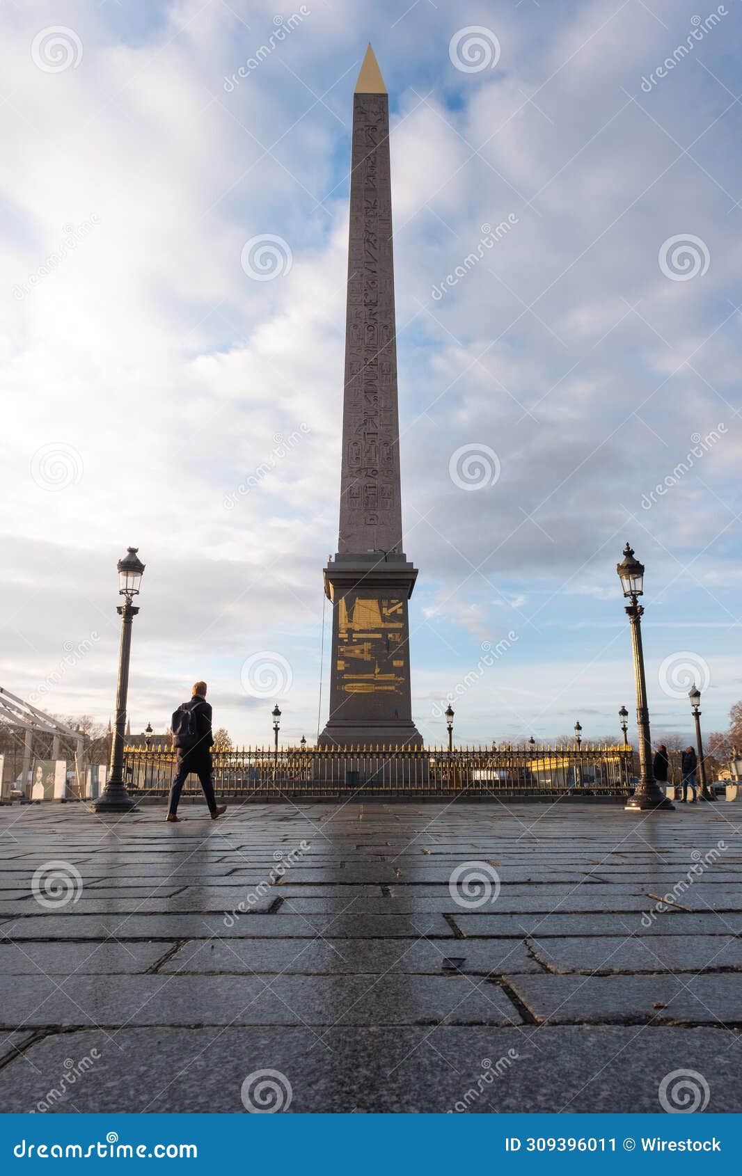 Luxor Obelisk on the Place De La Concorde in Paris Editorial Photo ...