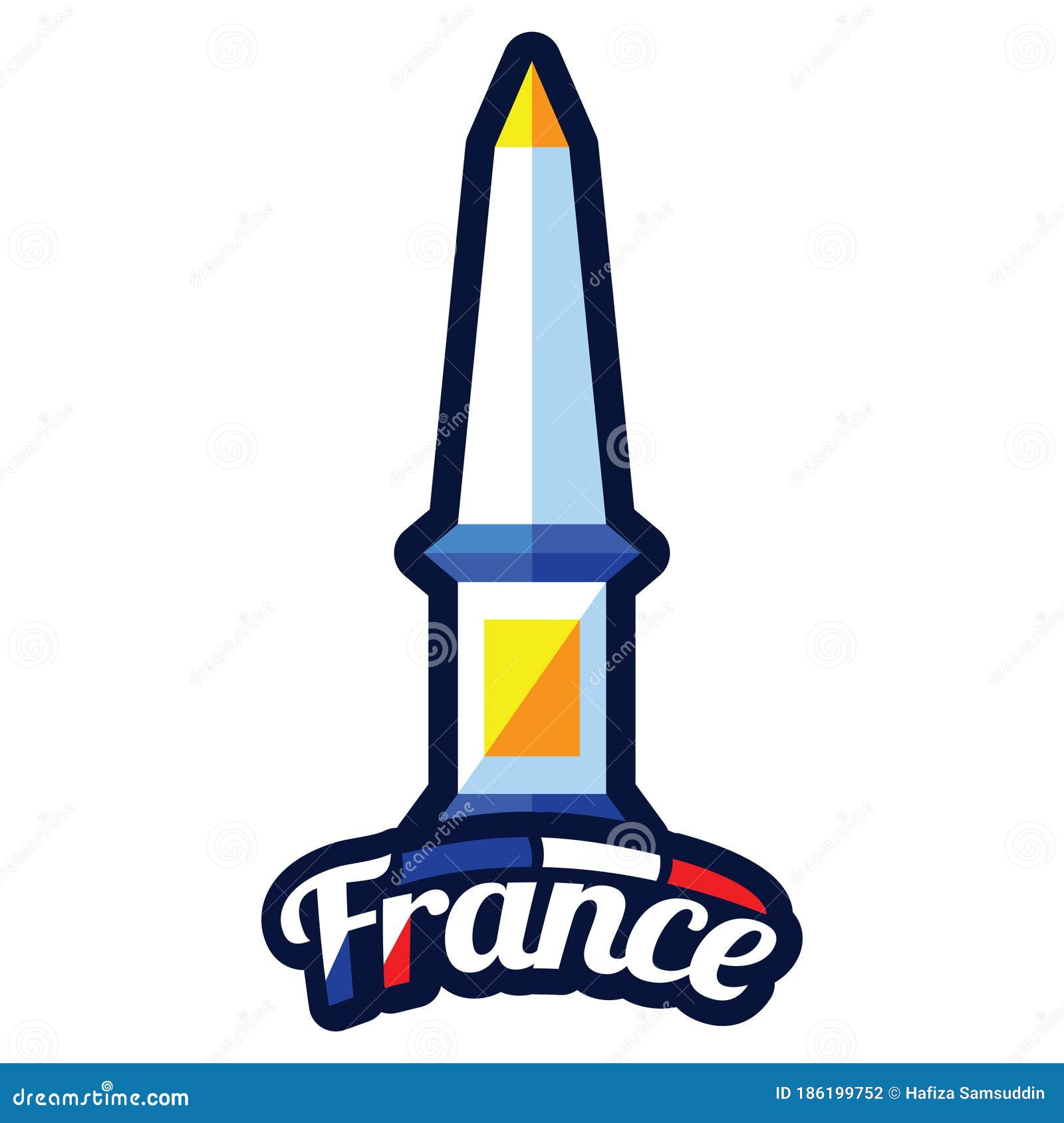 Luxor Obelisk. Vector Illustration Decorative Design Stock Vector ...