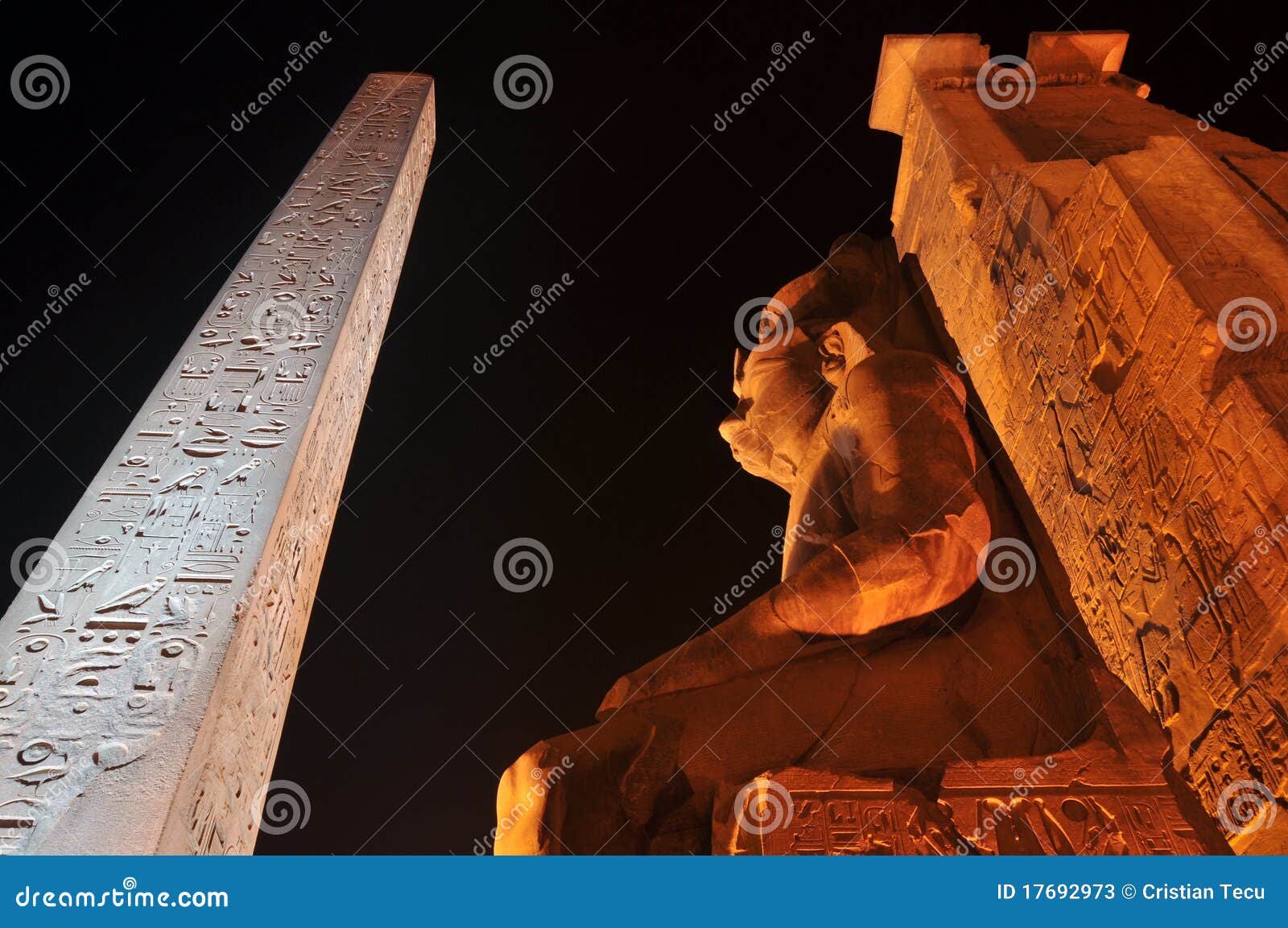Luxor Temple stock image. Image of engraving, ruins, obelisk - 17692973