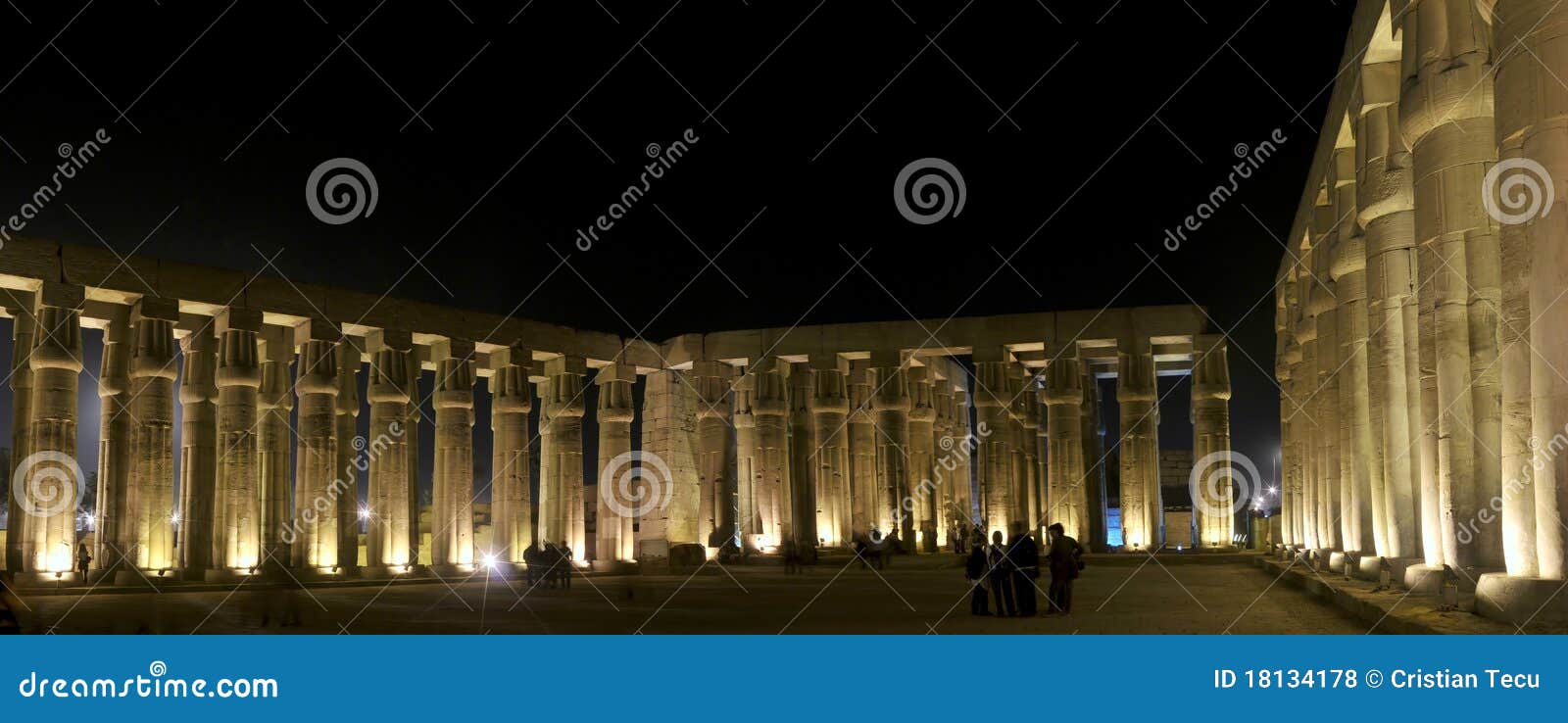 Luxor Temple stock photo. Image of crowd, archaeological - 18134178