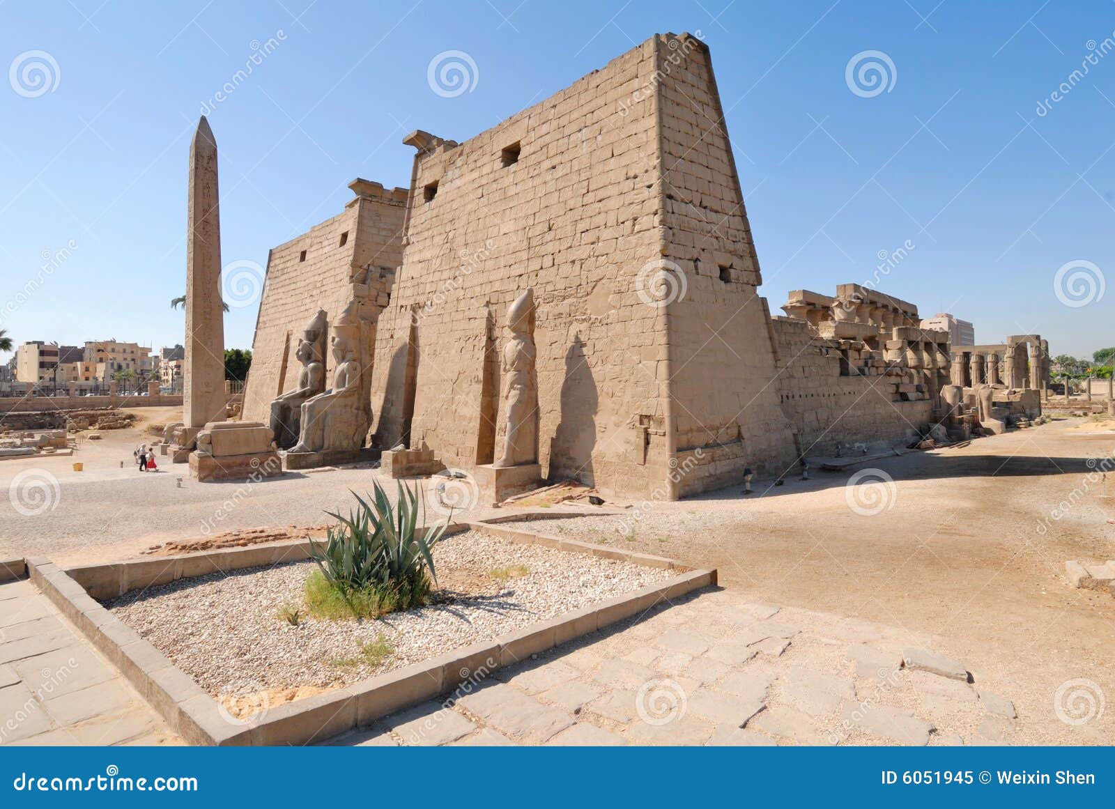 Luxor temple stock image. Image of ancient, clear, building - 6051945