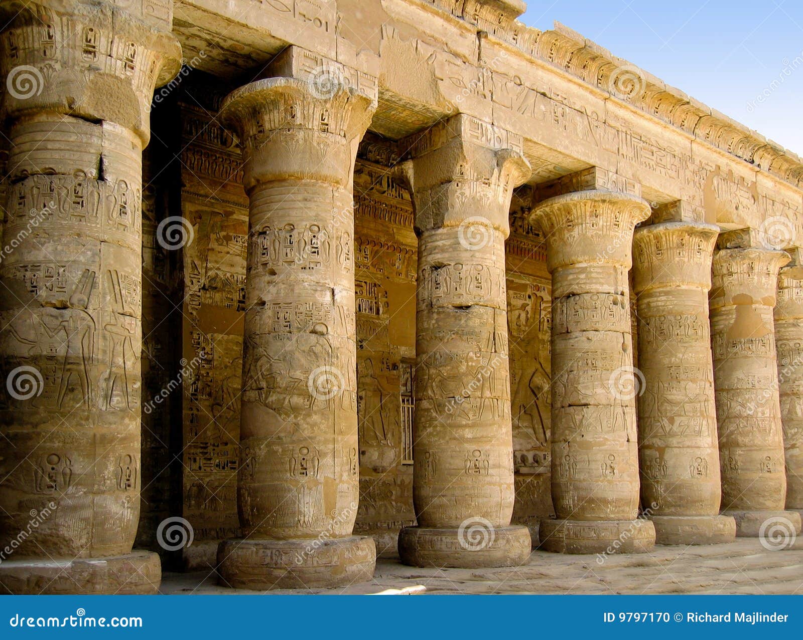 Luxor temple, Egypt stock photo. Image of blue, egypt - 9797170