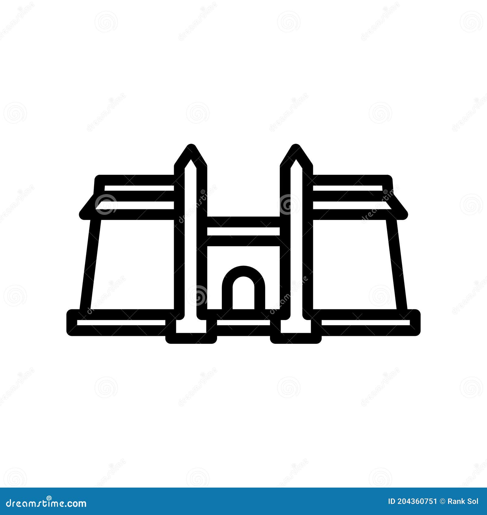 Temple Of Luxor Or Quorenth Ruins, In Thebes, Egypt. Vintage Engraving ...