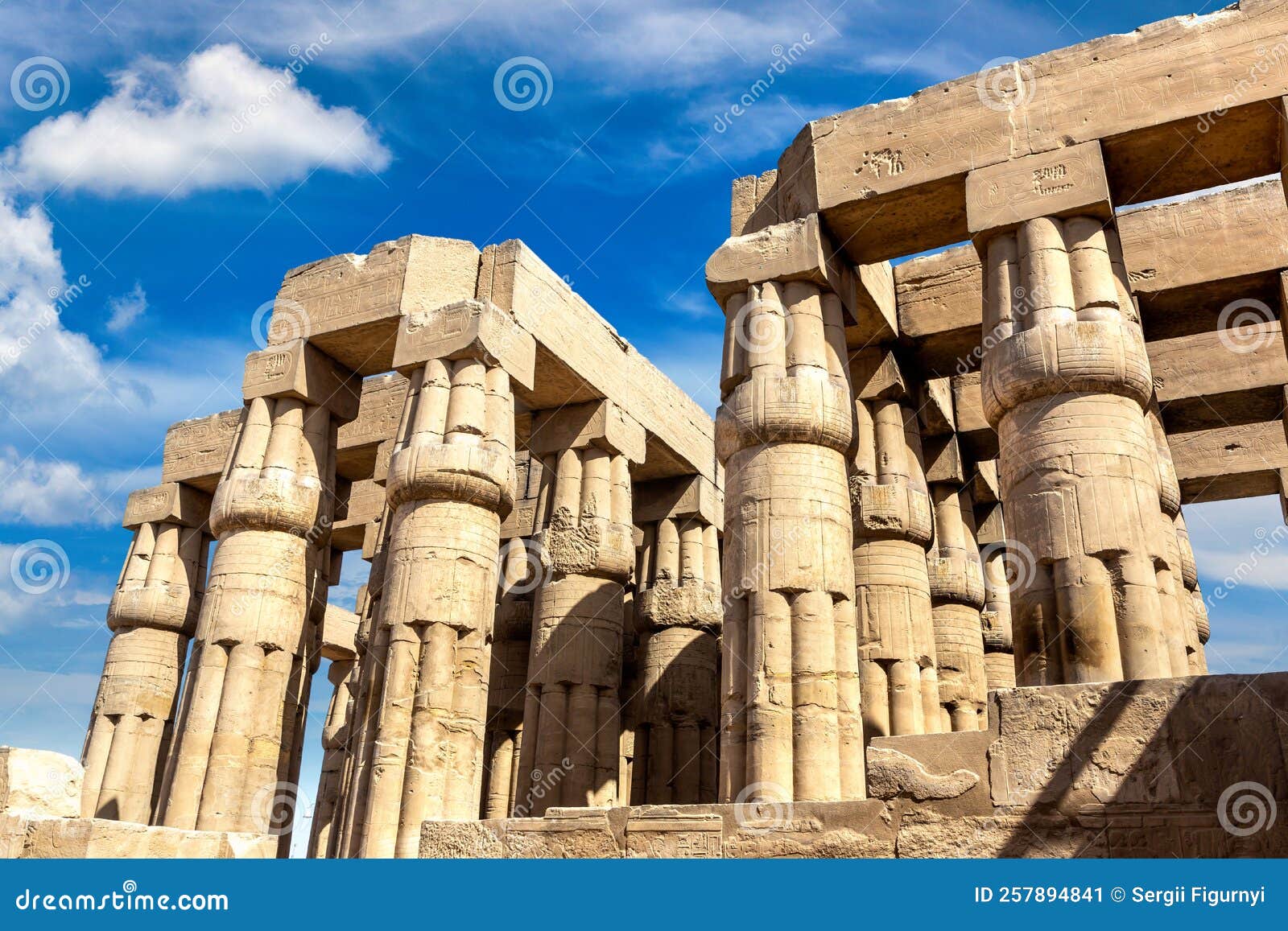 Luxor Temple in Luxor, Egypt Stock Image - Image of egypt, hieroglyph ...