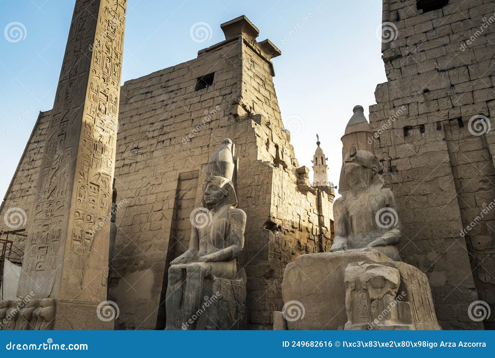 Luxor Temple statues editorial photo. Image of columns - 249682616