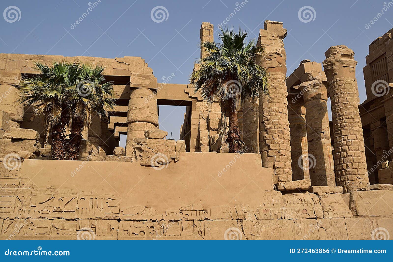 Luxor temple area stock photo. Image of history, rock - 272463866