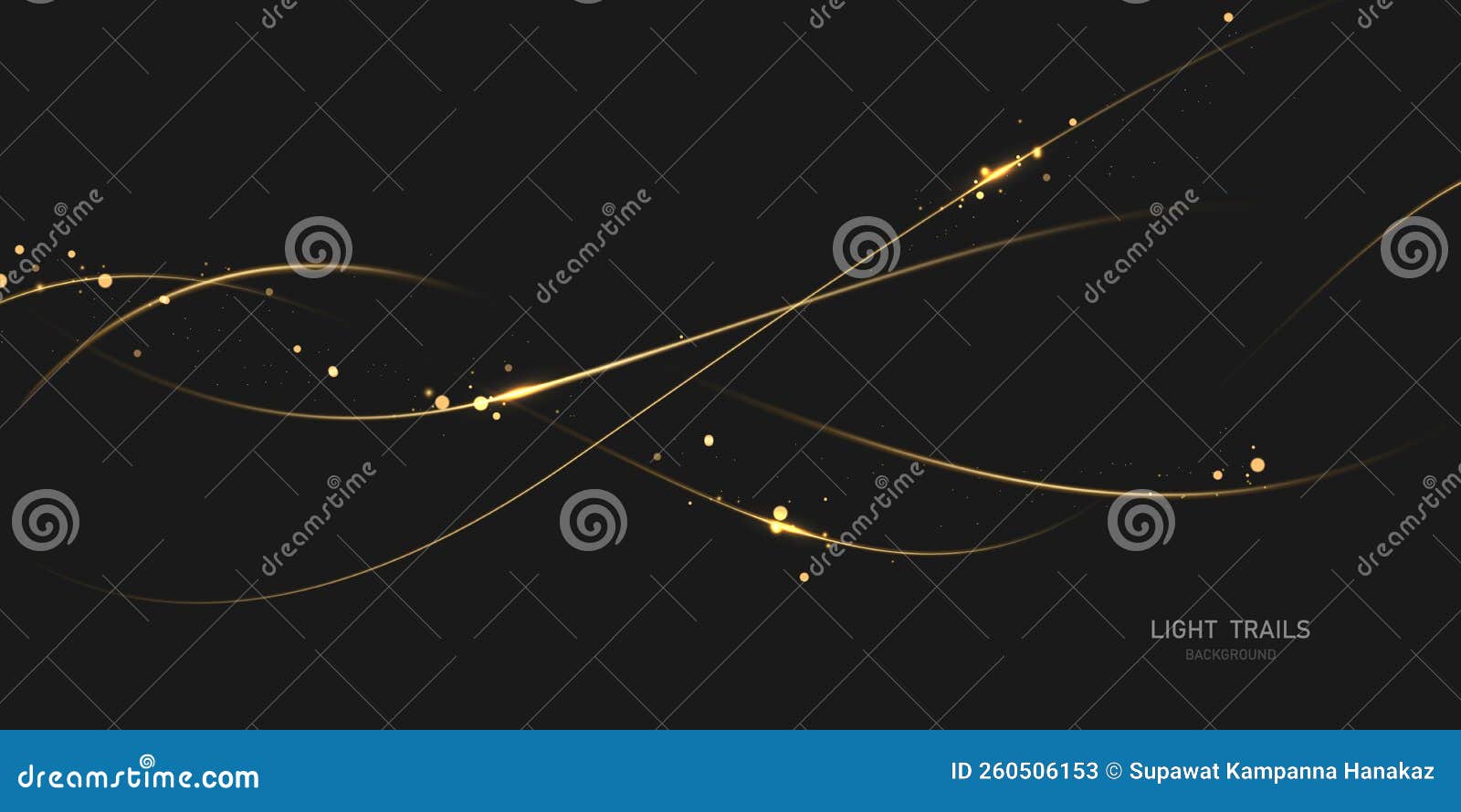 Luxurious Abstract Golden Light Line Effect Design Vector Illustration ...