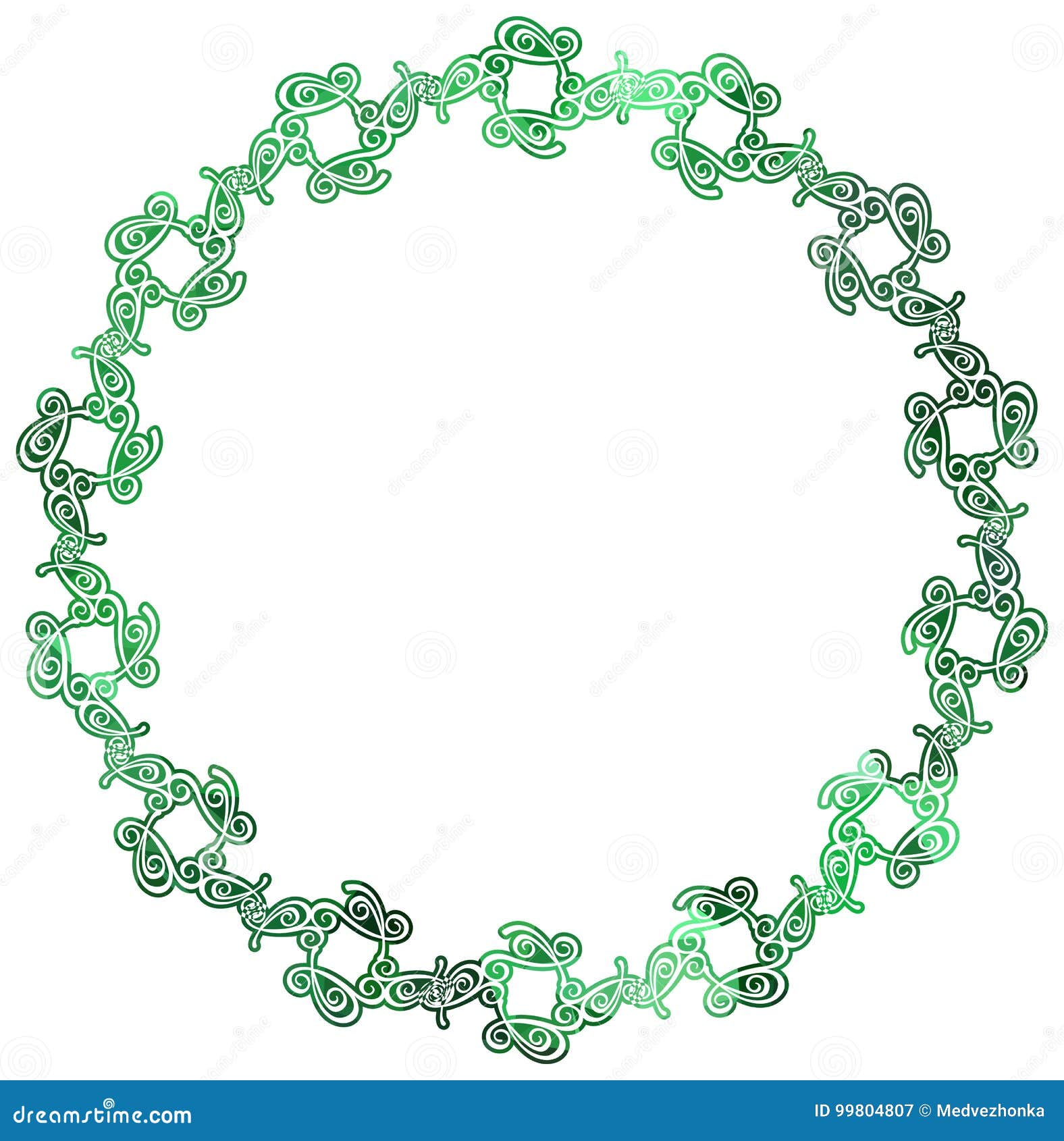 Luxurious Abstract Round Frame. Vector Clip Art. Stock Vector ...