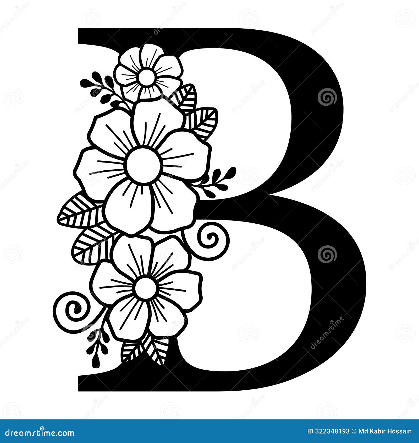 Luxurious Alphabet B Eps Format, Laser Cut Alphabet, Decorative Letter ...