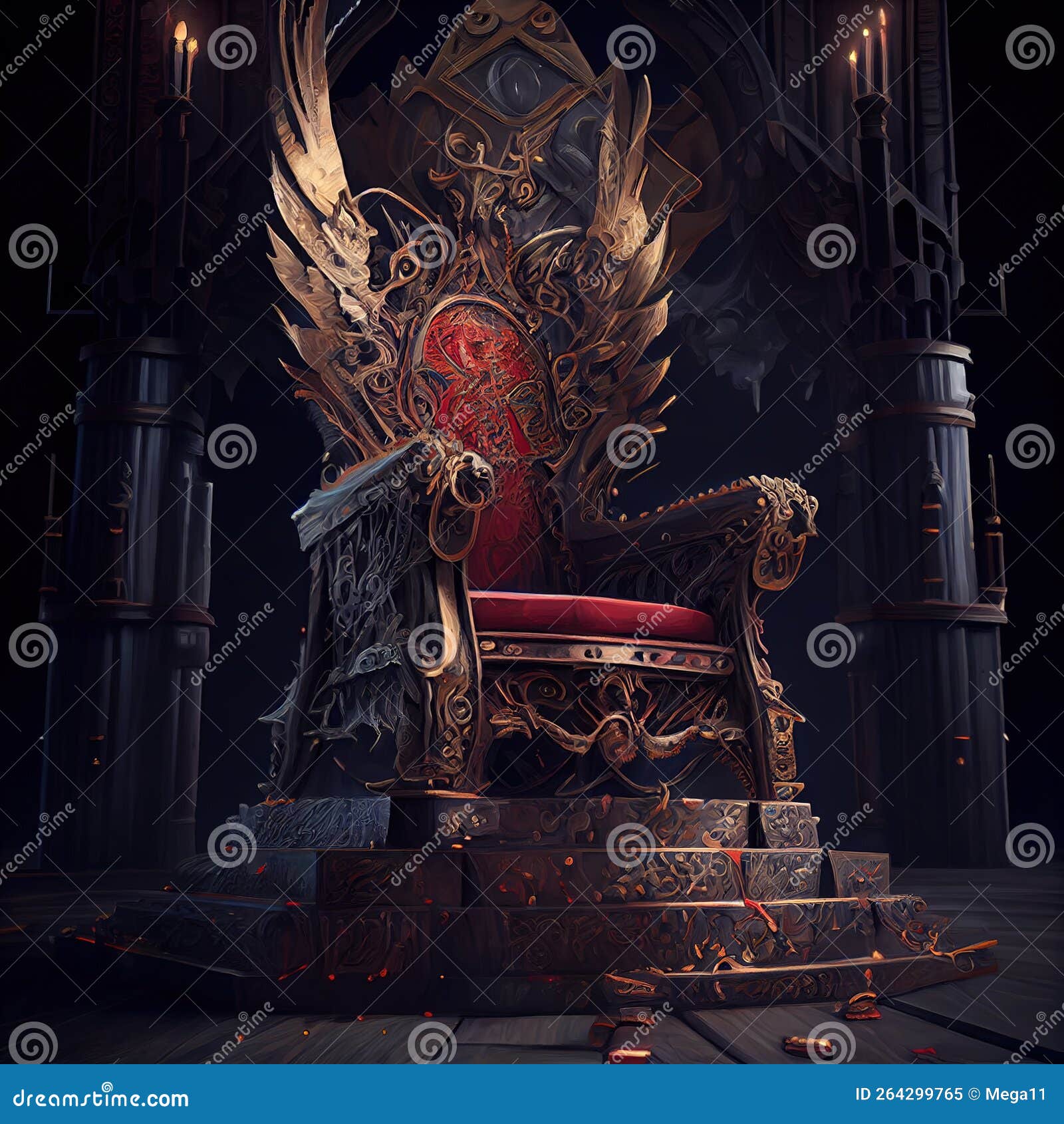 The Ancient Throne Of The Egyptian Pharaoh Ramses Stock Image ...