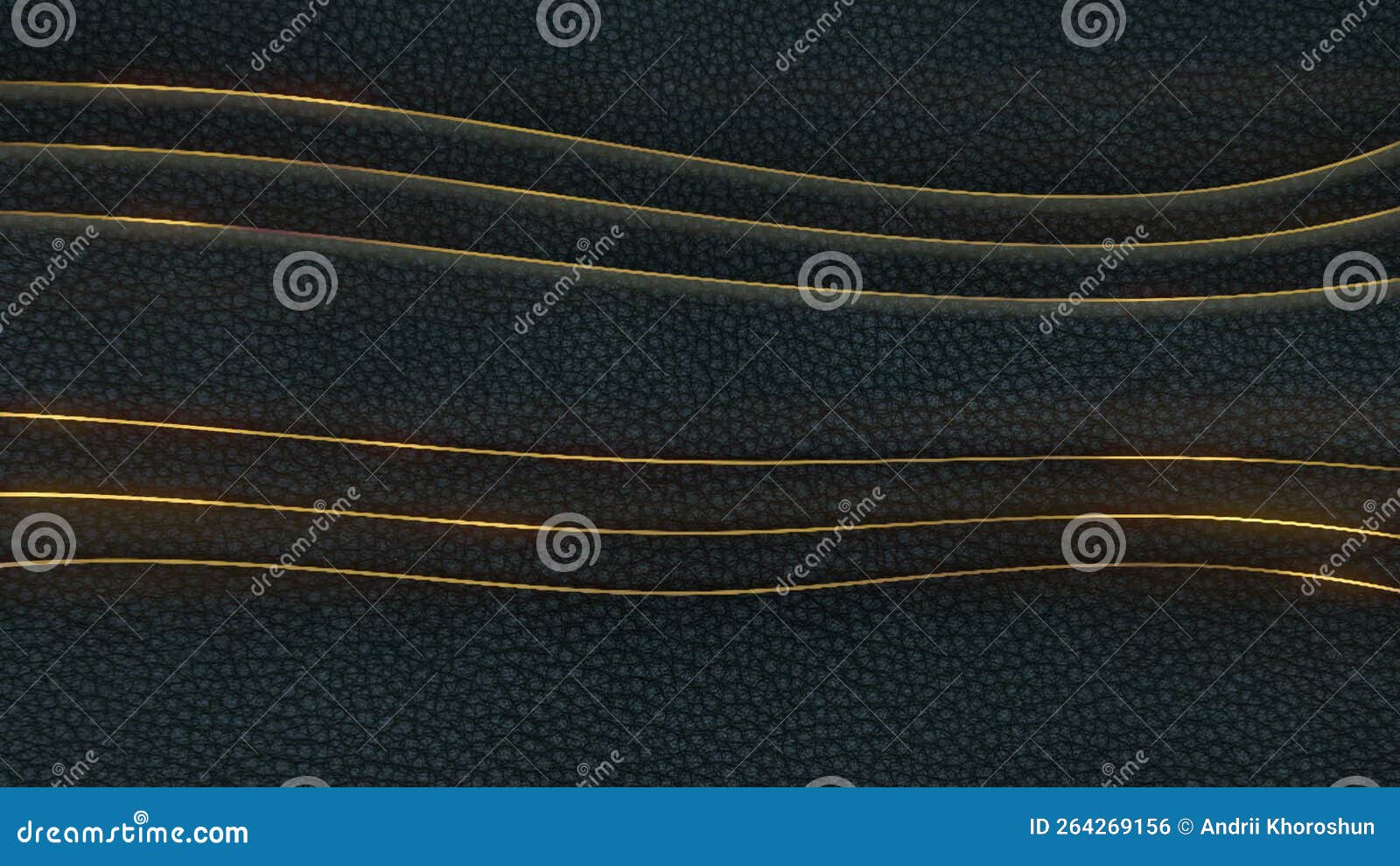 Luxurious Background Layers of Leather with Gold Border 3d Render Loop ...