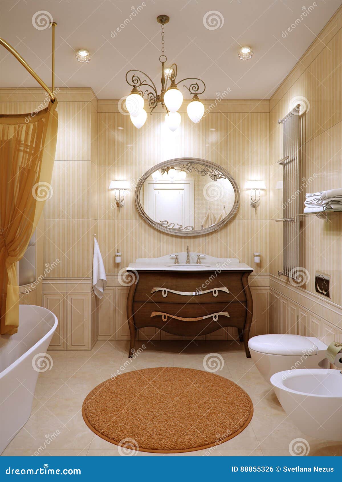 Classic Bathroom Interior Design