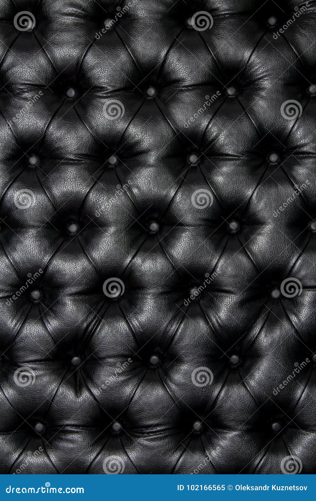 Luxurious Black Leather Texture Furniture with Buttons Stock Image ...