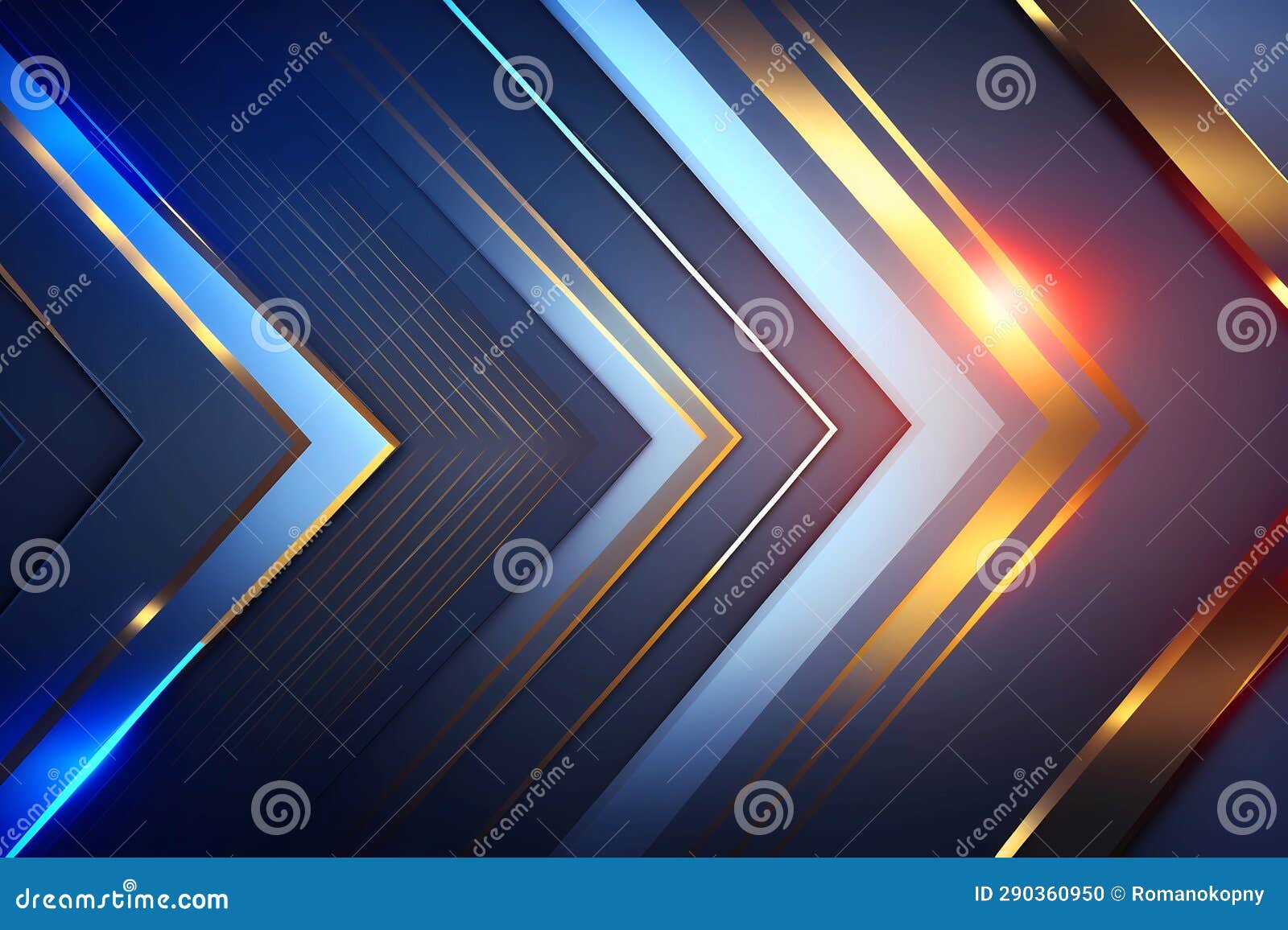 Luxurious Blue Background with Expensive Gold Inlays Stock Illustration ...