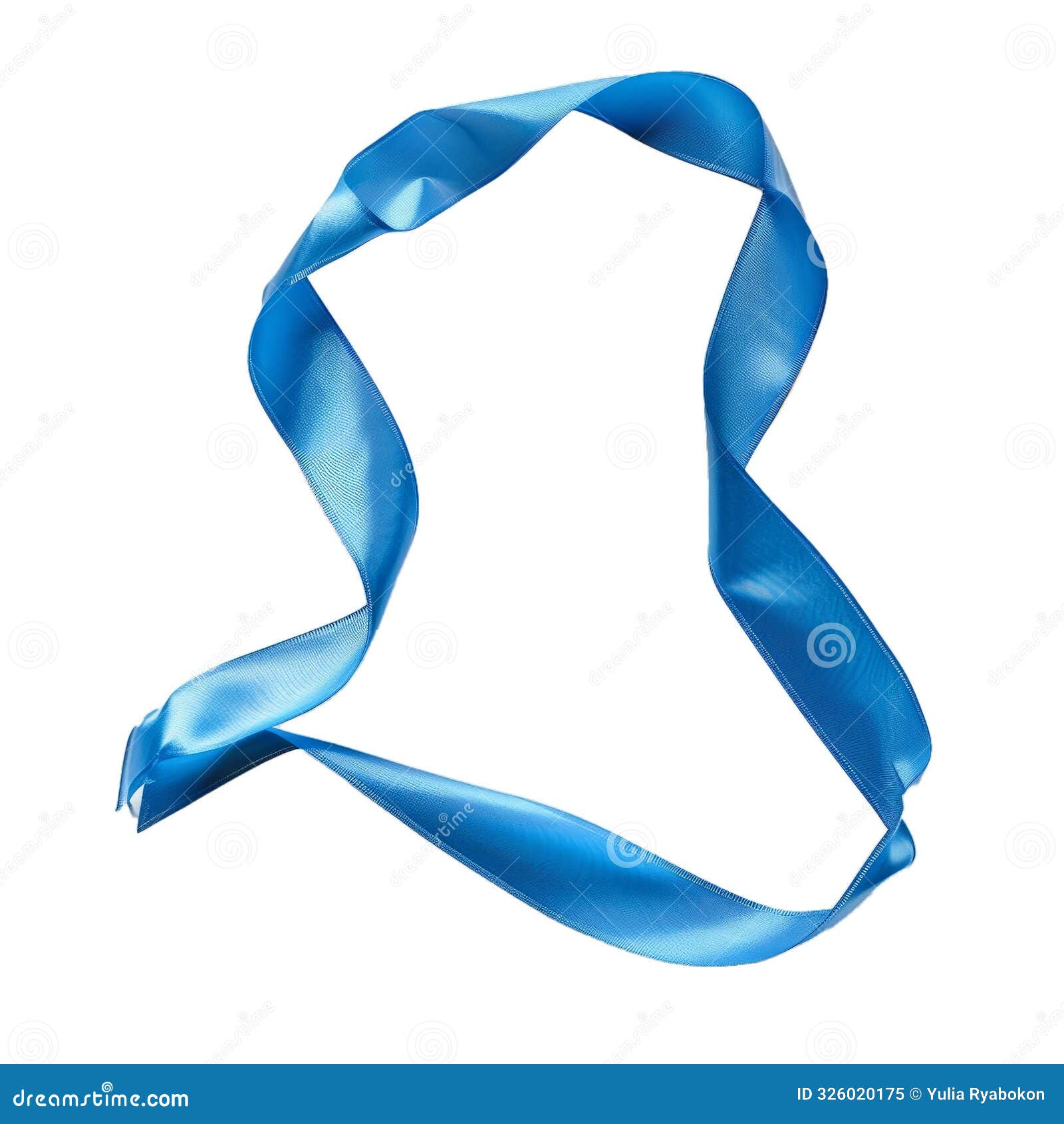 Elegant Blue Satin Ribbon on Transparent Background Stock Image - Image ...