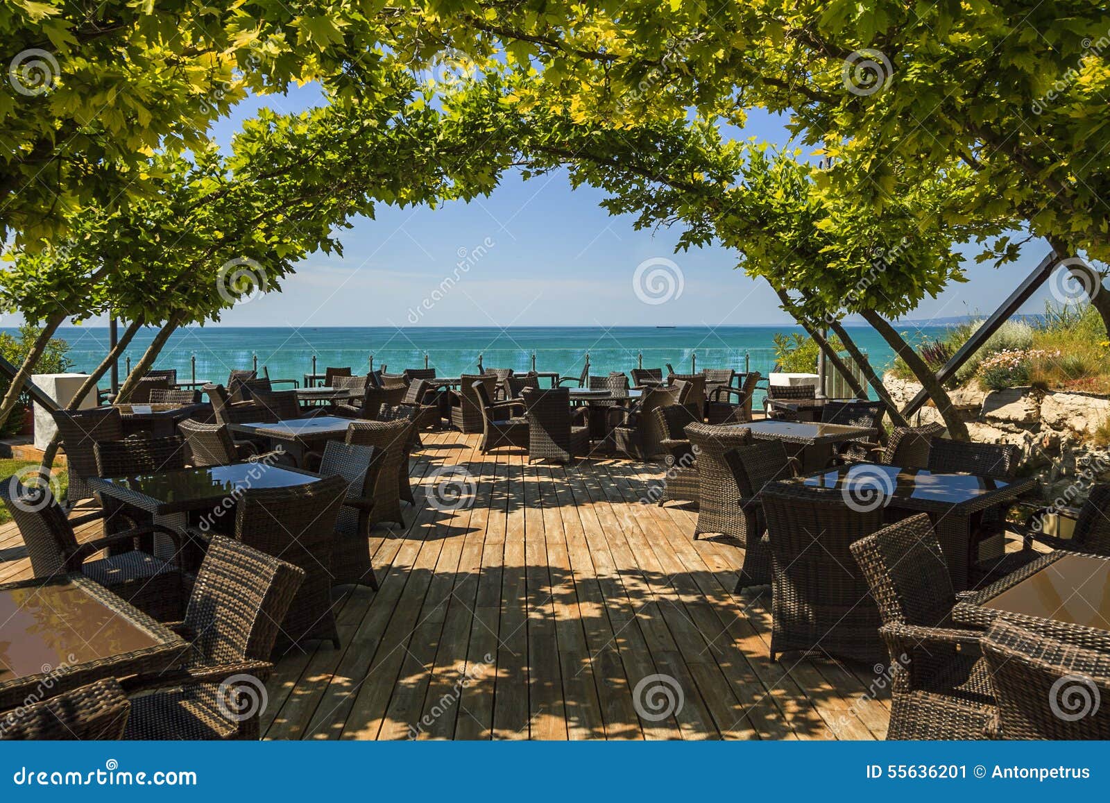 Luxurious Cafe on the Beach Stock Image - Image of luxurious, outdoors ...