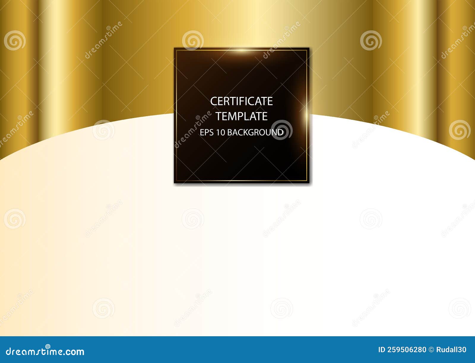 Luxurious Certificate Template Stock Vector - Illustration of graphic, honor: 259506280