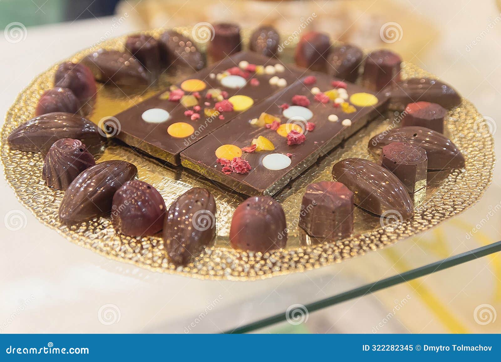 Luxurious Chocolates on a Store Window Stock Image - Image of ...