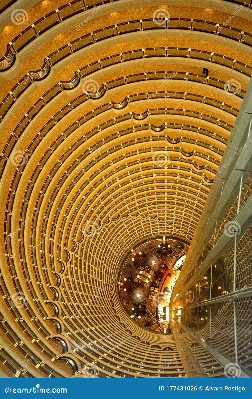 Luxurious circular hotel stock photo. Image of indoors - 177431026