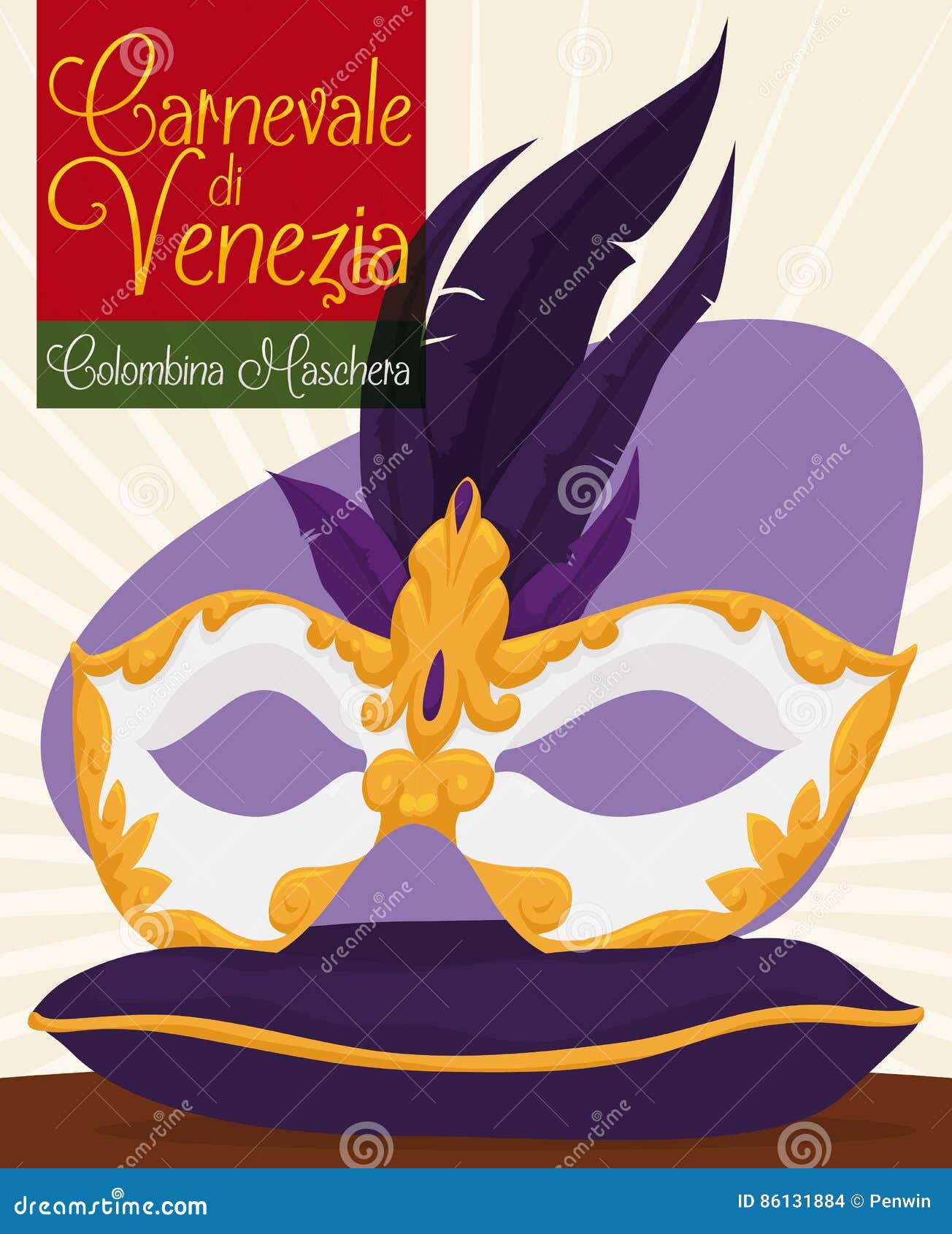Colombina Carnival Mask With Feathers Flat Vector | CartoonDealer.com ... Colombina Carnival Mask With Feathers Flat Vector | CartoonDealer.com ...