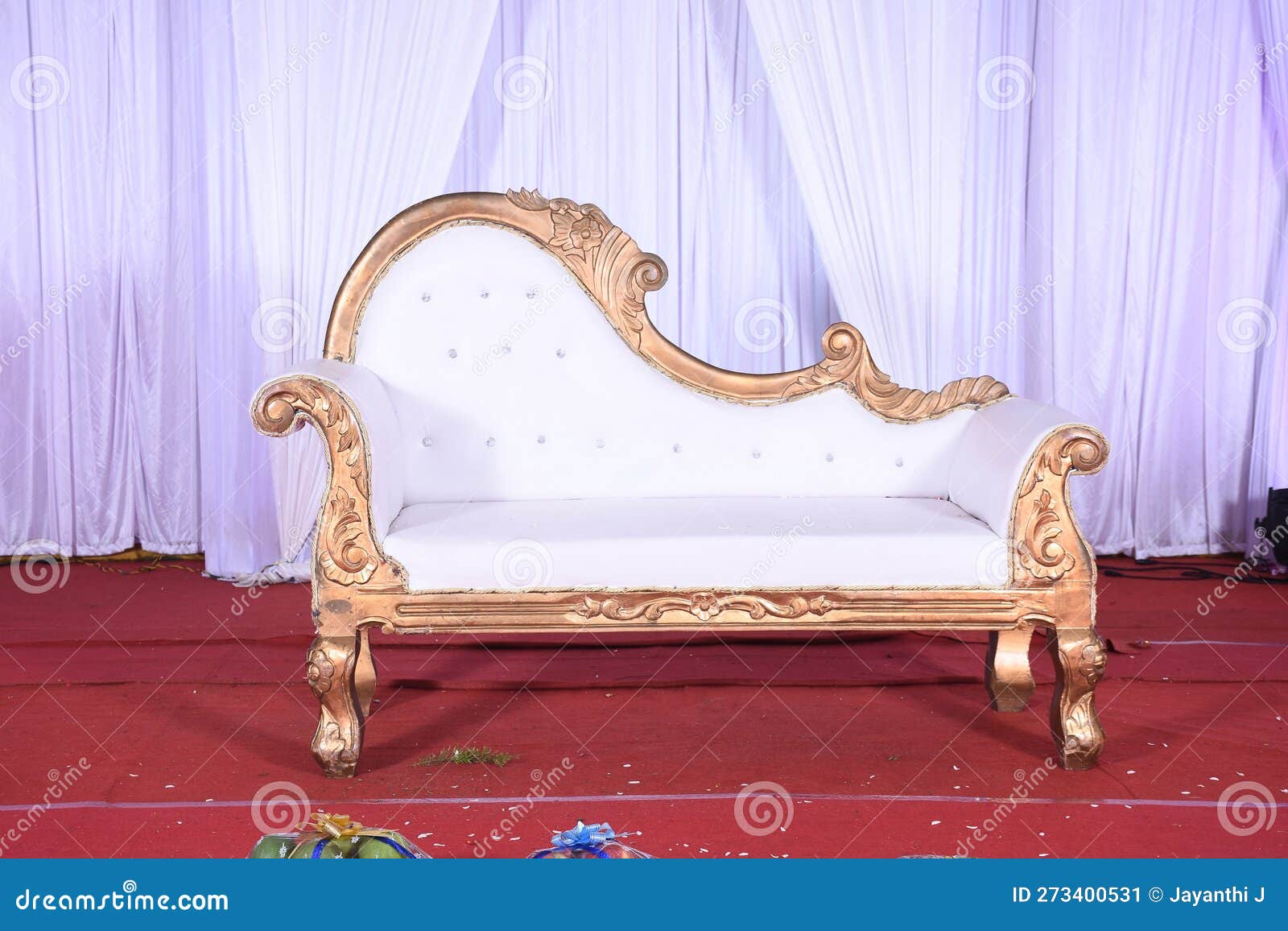 Luxurious Couch in a Wedding Stock Image - Image of table, christmas ...