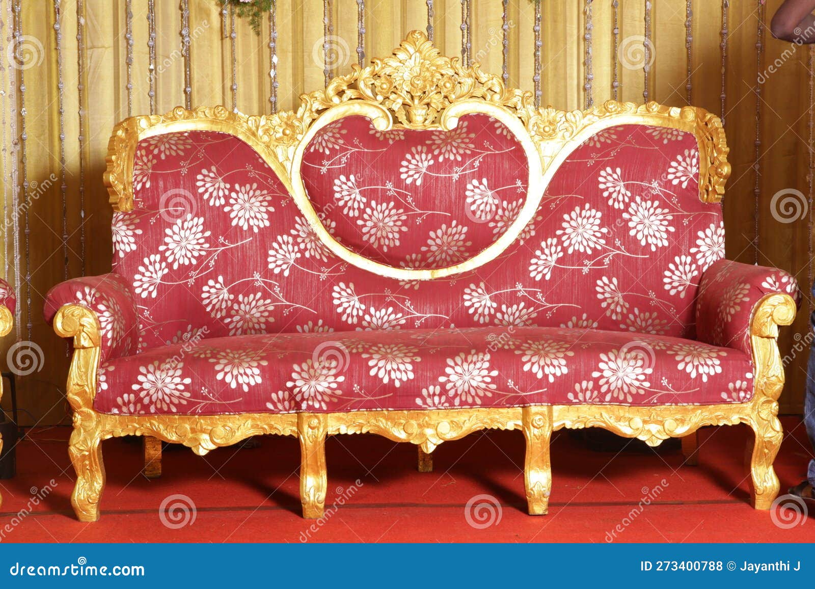 Luxurious Couch in a Wedding Stock Photo - Image of celebration ...