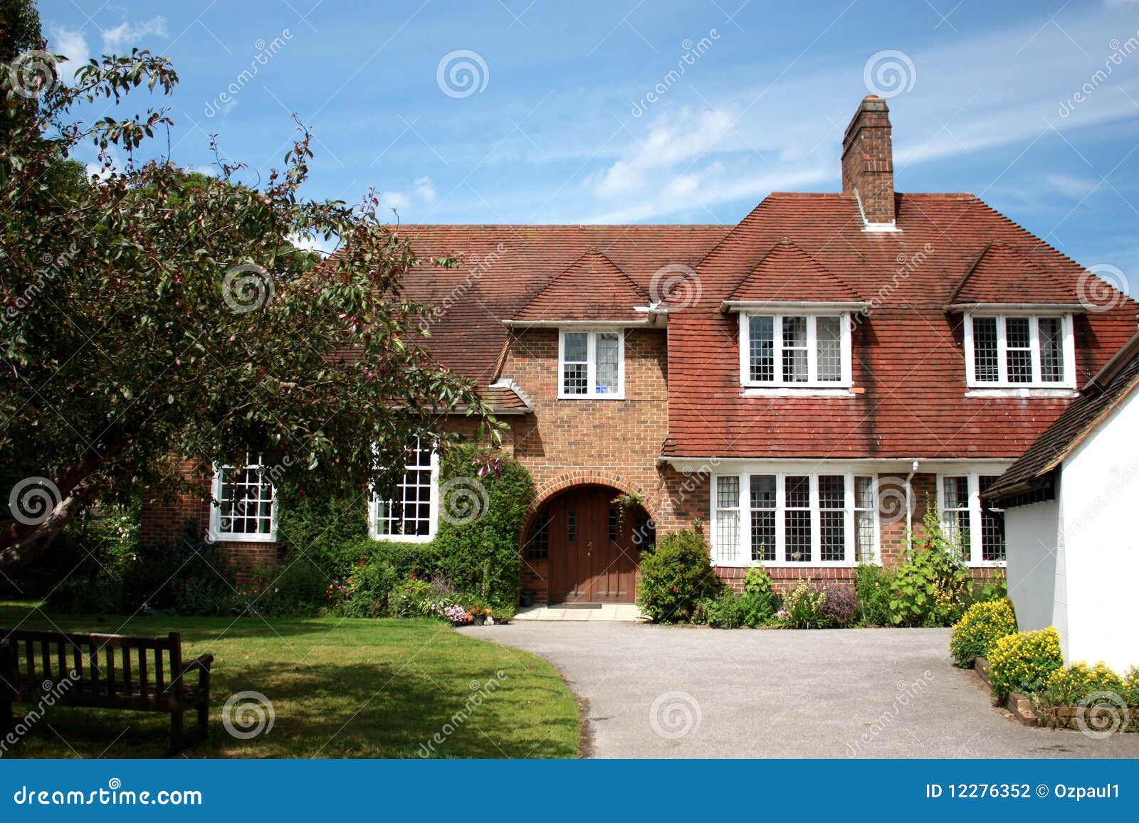 Luxurious country house stock photo. Image of home, facade - 12276352
