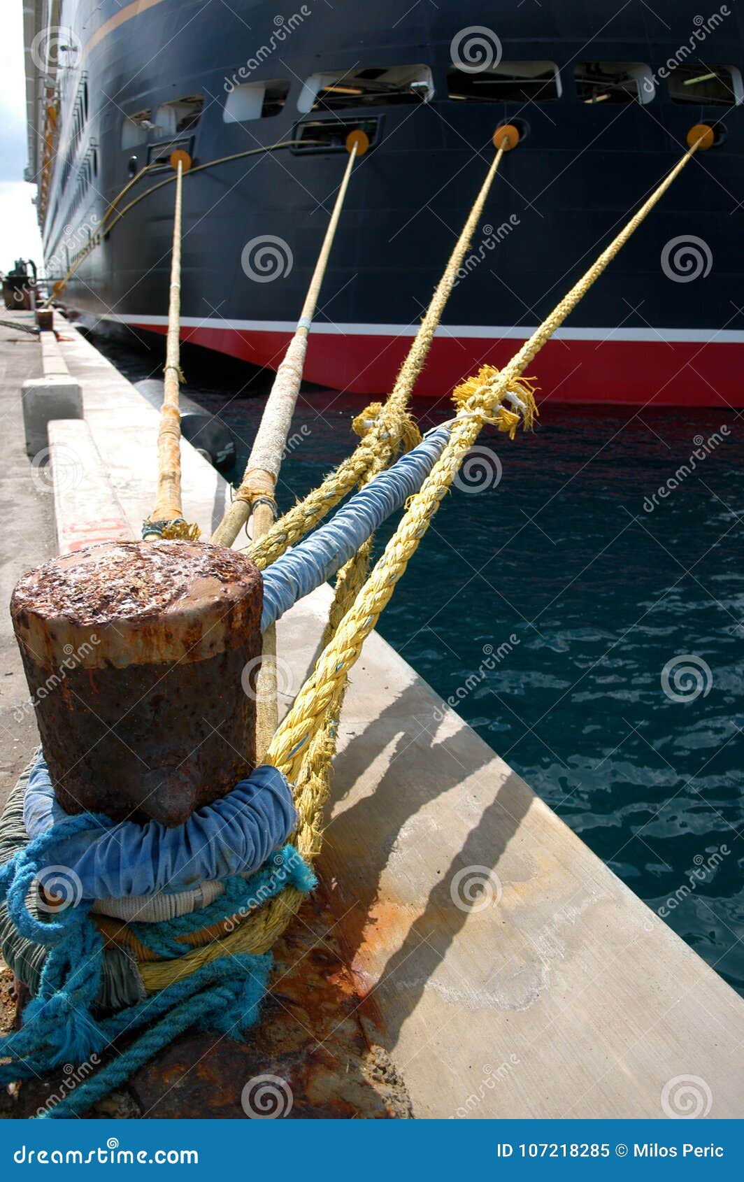 Luxurious Cruise ship stock image. Image of moored, cloud - 107218285