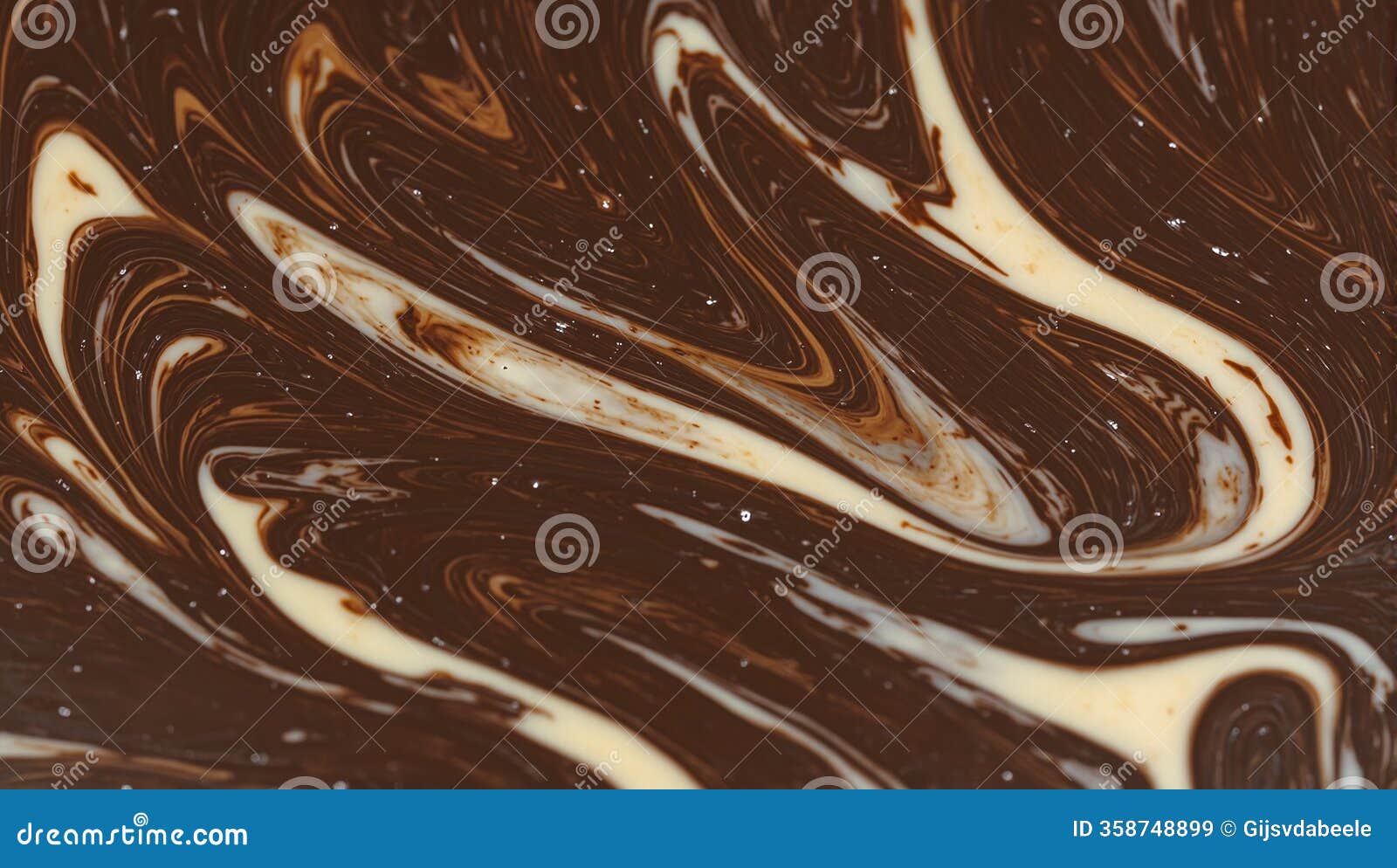 Luxurious Dark Chocolate Ganache Swirl Texture Stock Image ...